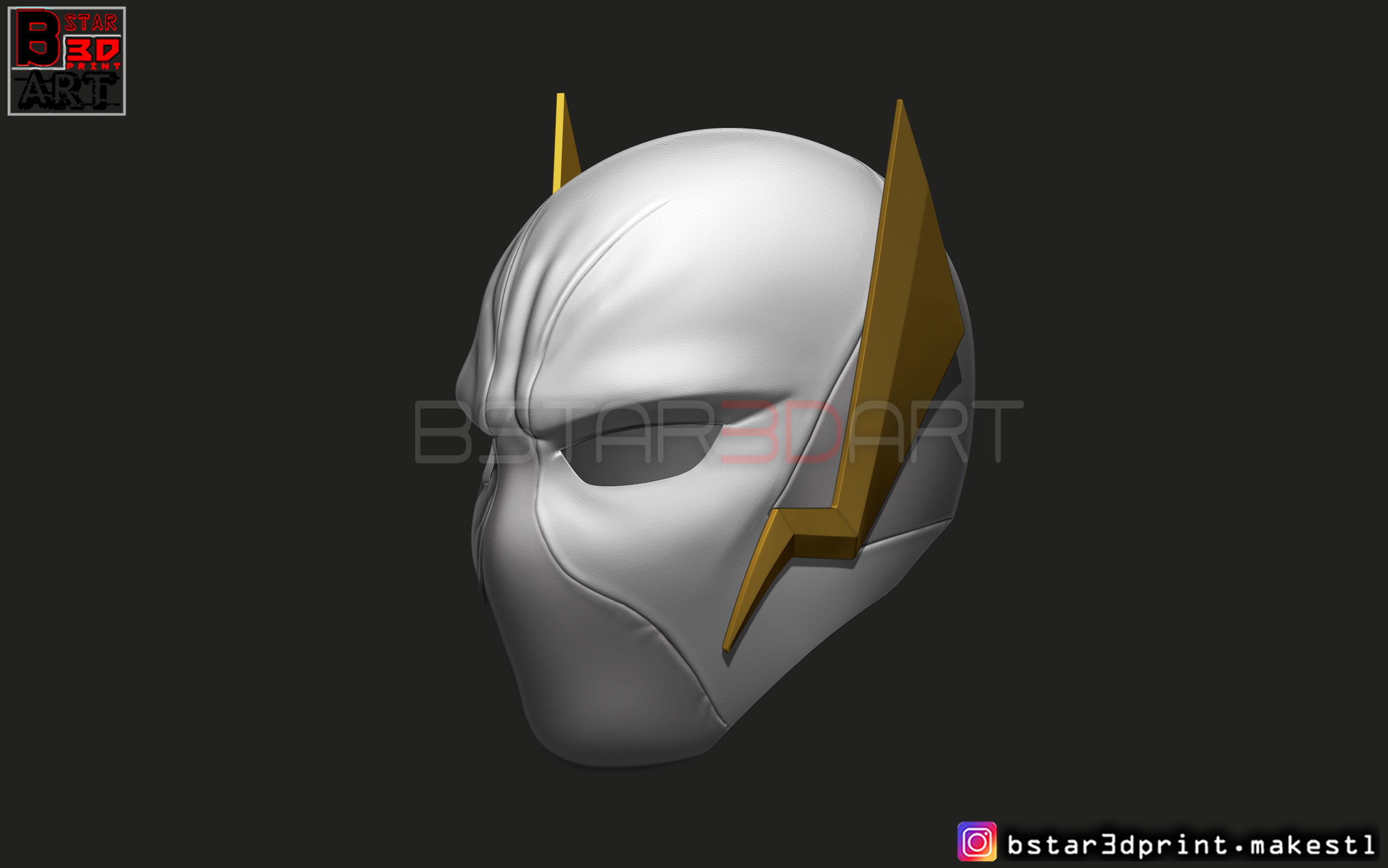 Godspeed Mask - Flash God Season 6 - Flash cosplay helmet 3D model 3D ...