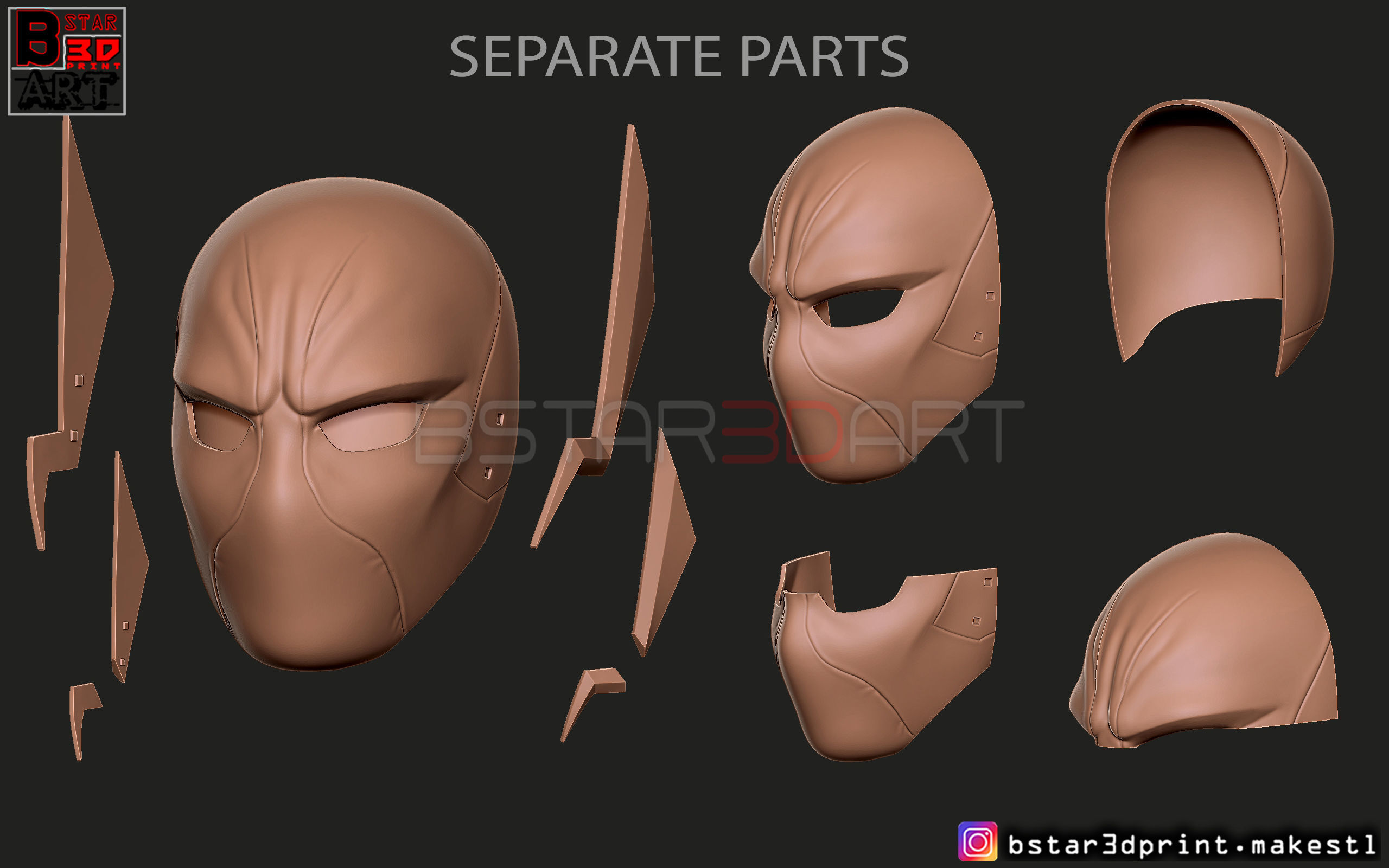 Godspeed Mask - Flash God Season 6 - Flash cosplay helmet 3D model 3D ...