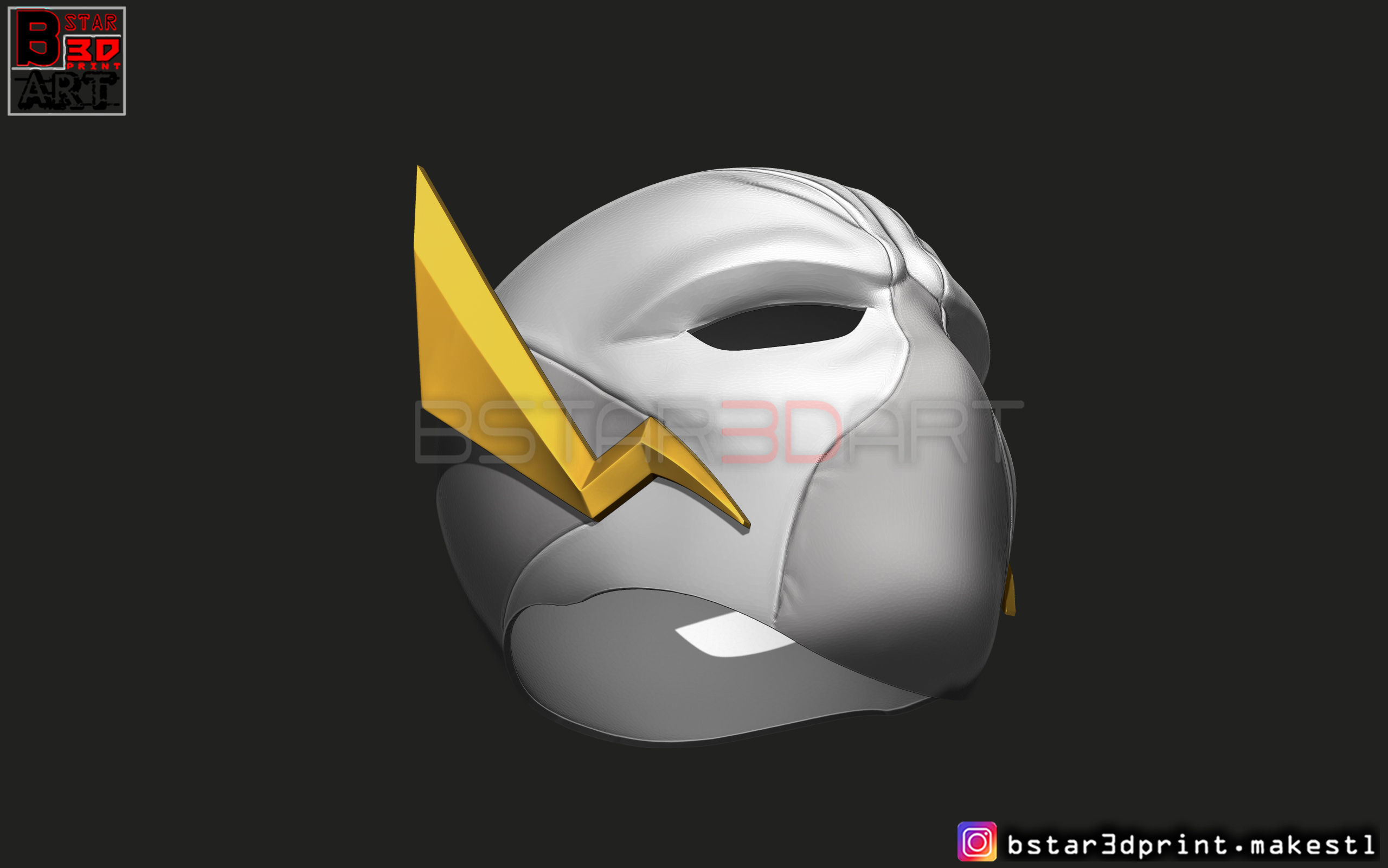 Godspeed Mask - Flash God Season 6 - Flash cosplay helmet 3D model 3D ...