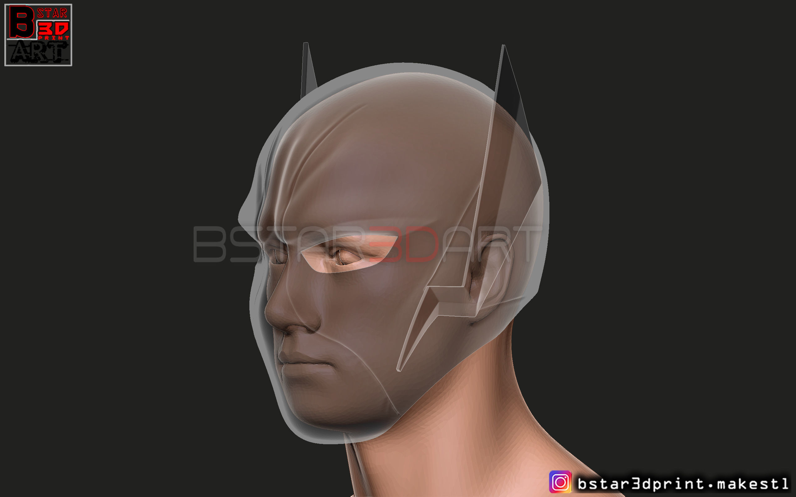 Godspeed Mask - Flash God Season 6 - Flash cosplay helmet 3D model 3D ...