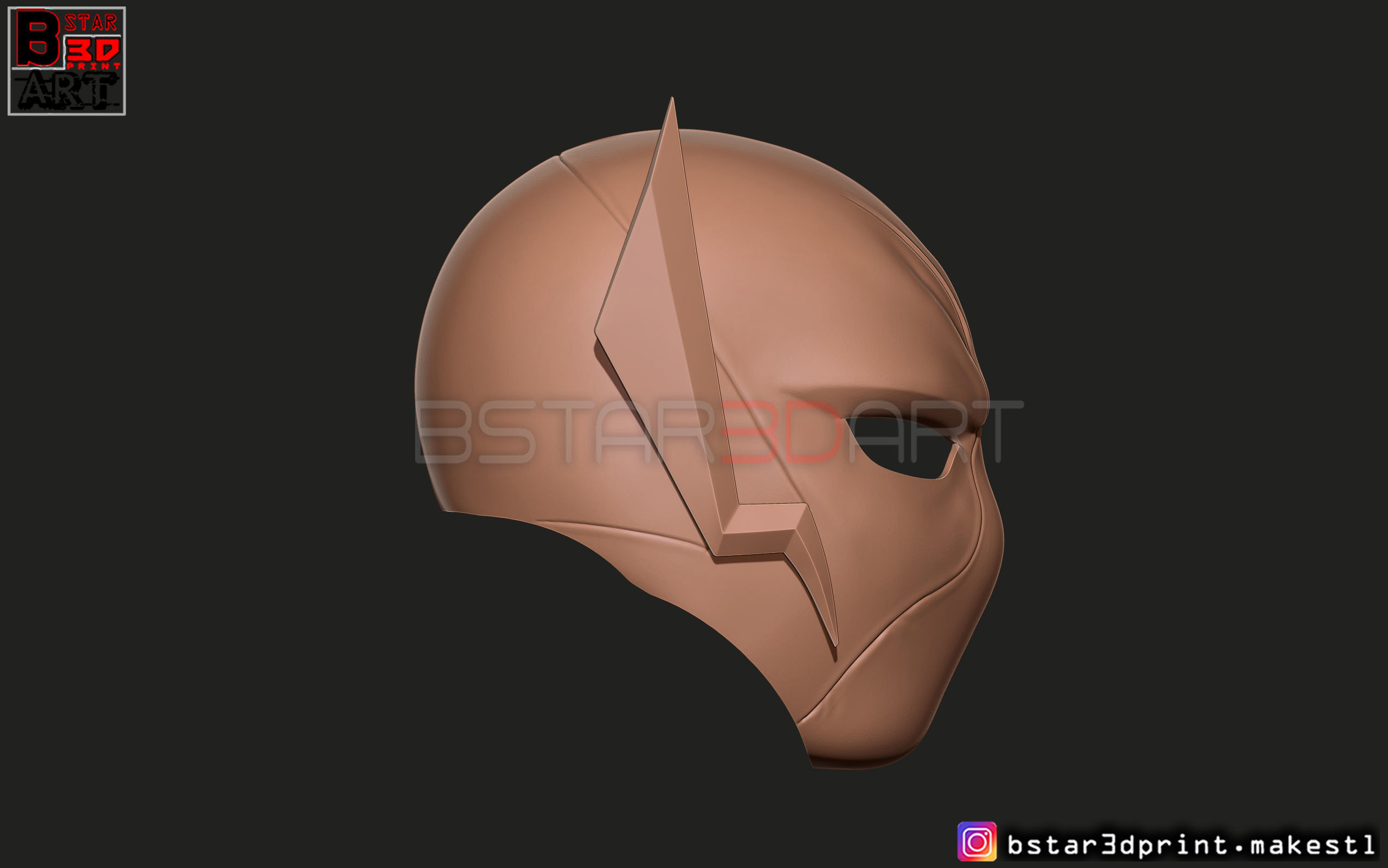 Godspeed Mask - Flash God Season 6 - Flash cosplay helmet 3D model 3D ...