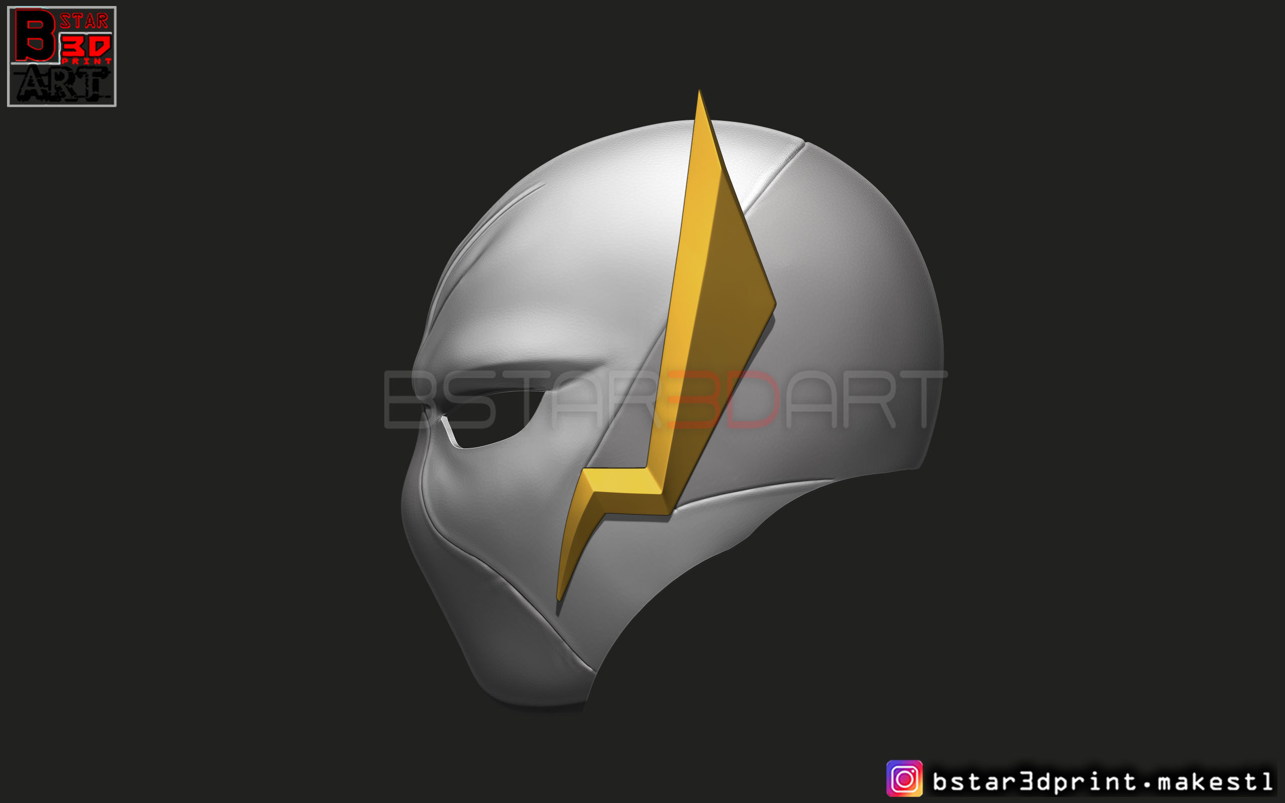 Godspeed Mask - Flash God Season 6 - Flash cosplay helmet 3D model 3D ...