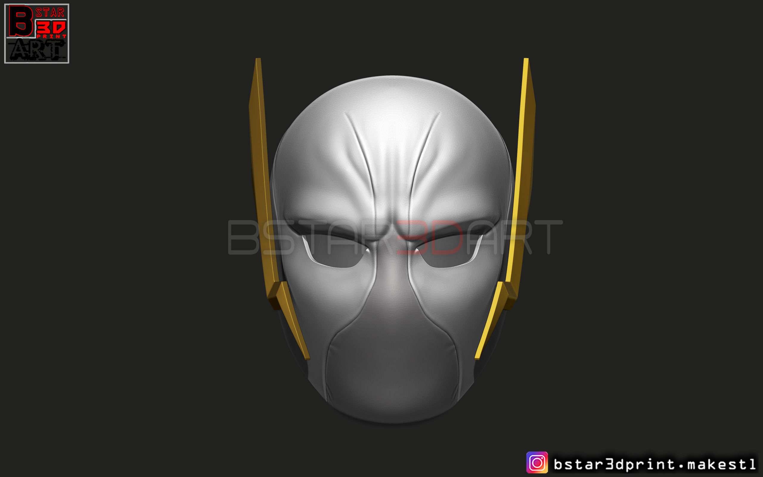 Godspeed Mask - Flash God Season 6 - Flash cosplay helmet 3D model 3D ...