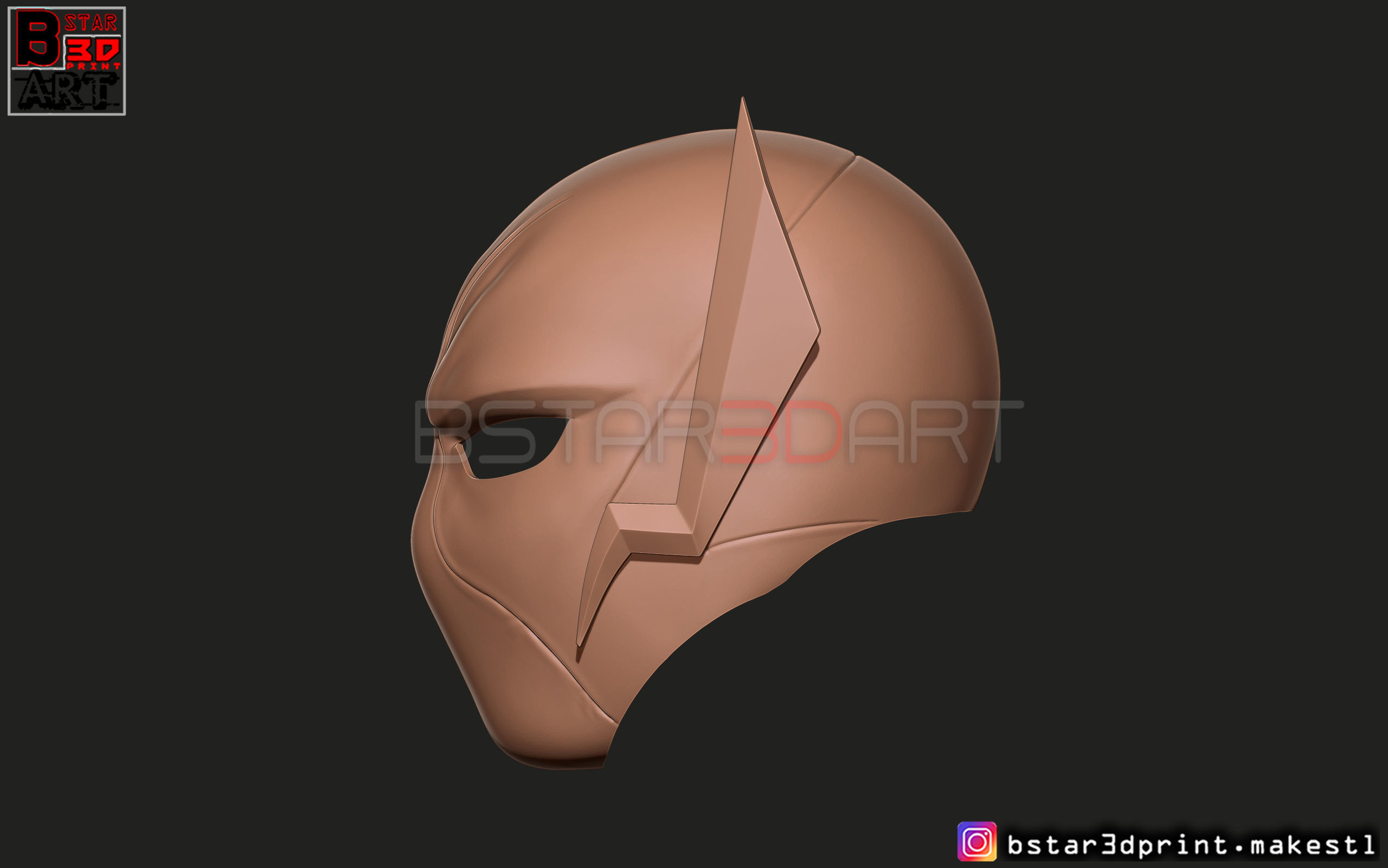 Godspeed Mask - Flash God Season 6 - Flash cosplay helmet 3D model 3D ...