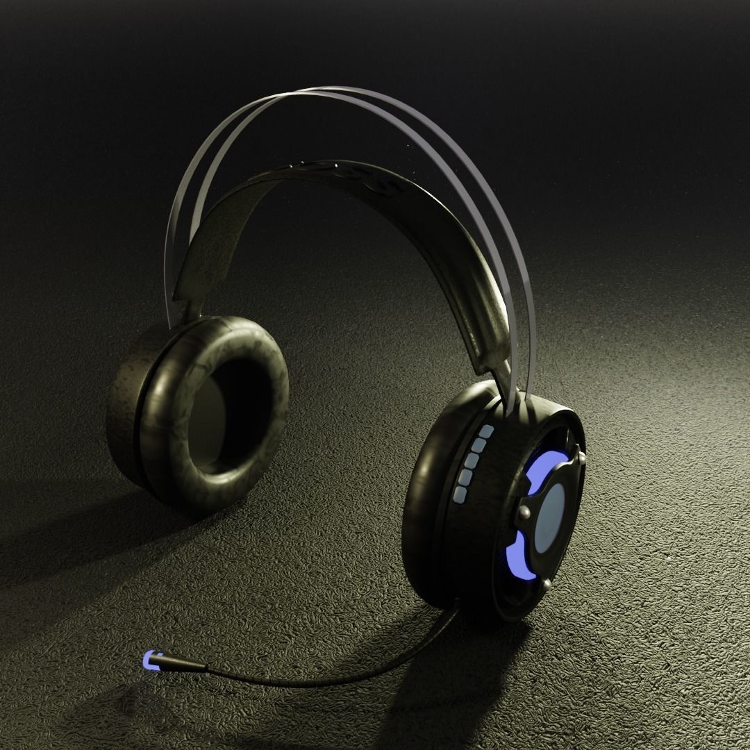 sci fi headset free 3D model | CGTrader