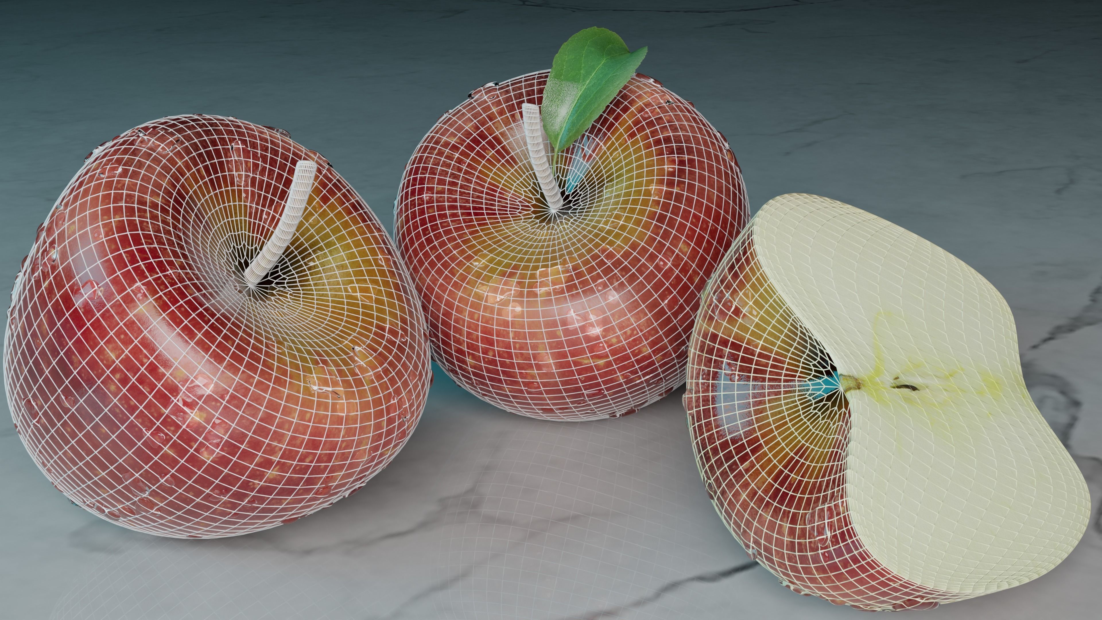 3D model Realistic Apple Fruit 3D Model VR / AR / low-poly | CGTrader