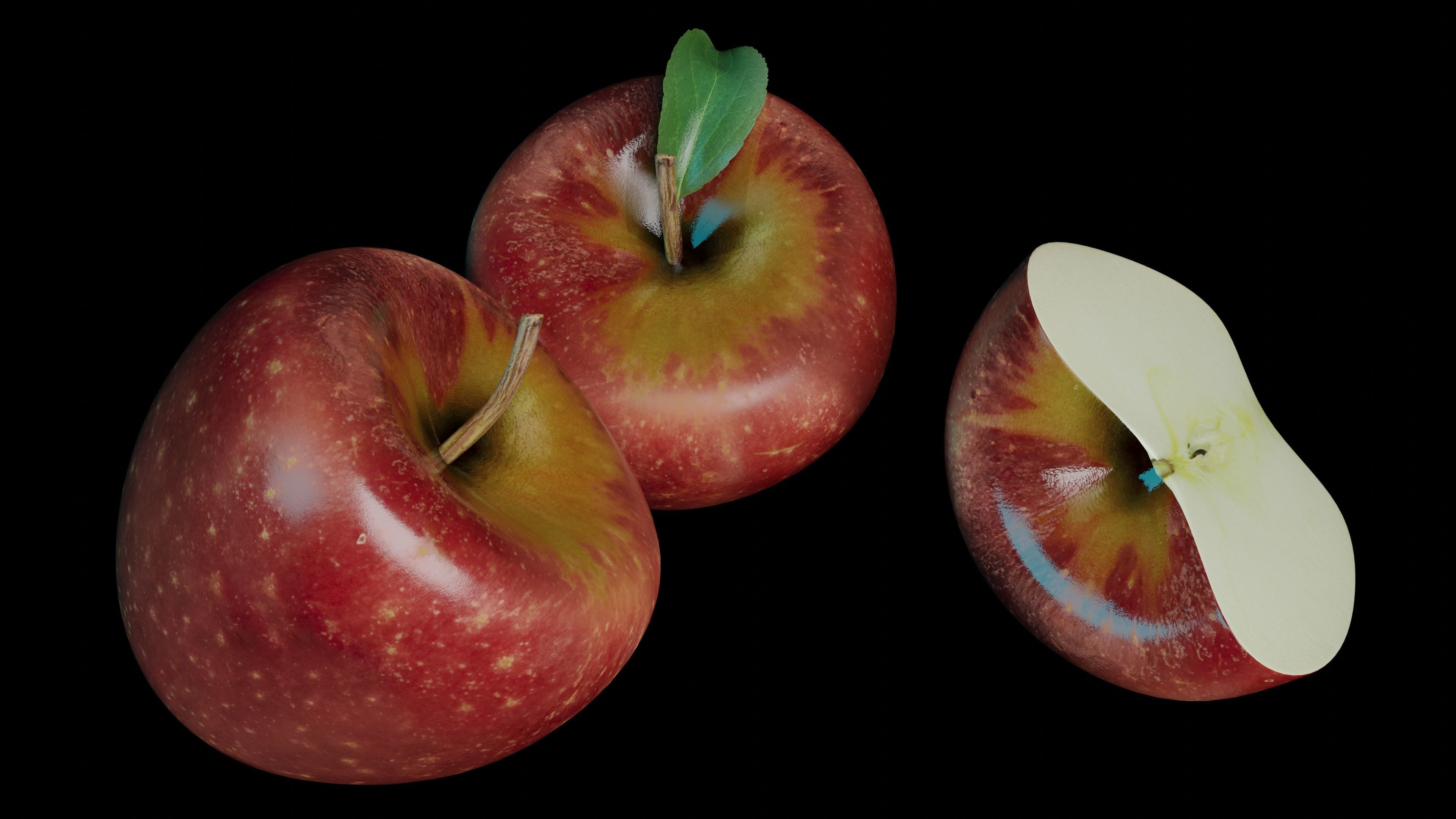 3D model Realistic Apple Fruit 3D Model VR / AR / low-poly | CGTrader