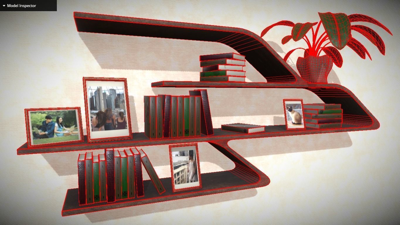 3D model Modern smooth shelf VR / AR / low-poly | CGTrader