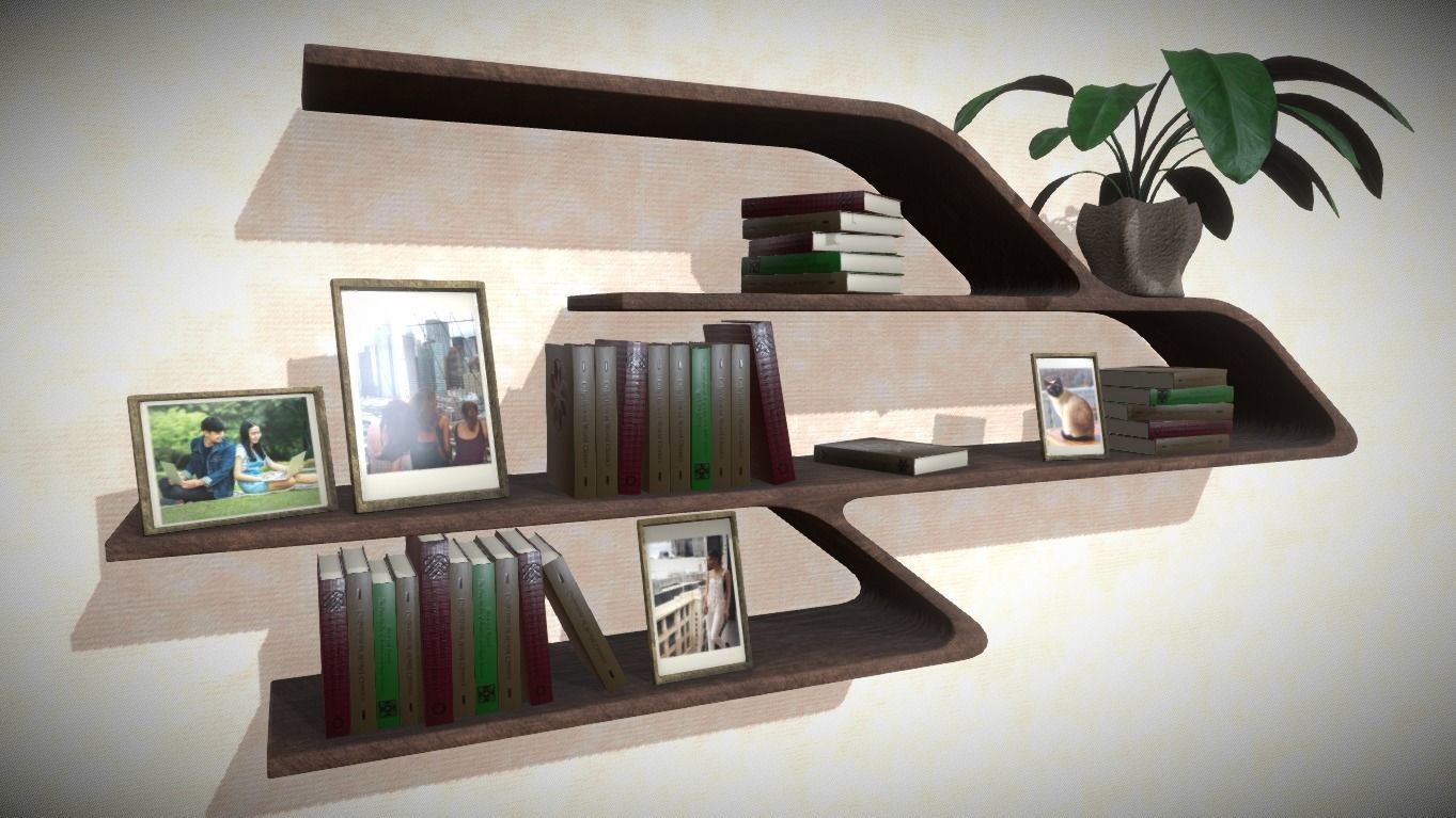 3D model Modern smooth shelf VR / AR / low-poly | CGTrader