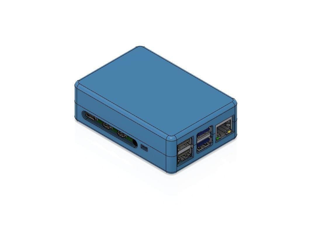 Rasberry Pi 4 Case 3D model 3D printable | CGTrader