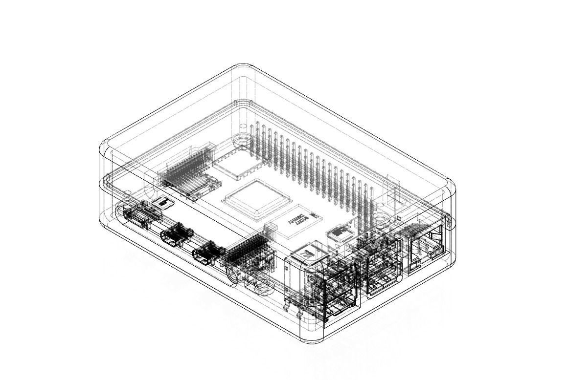 Rasberry Pi 4 Case 3D model 3D printable | CGTrader