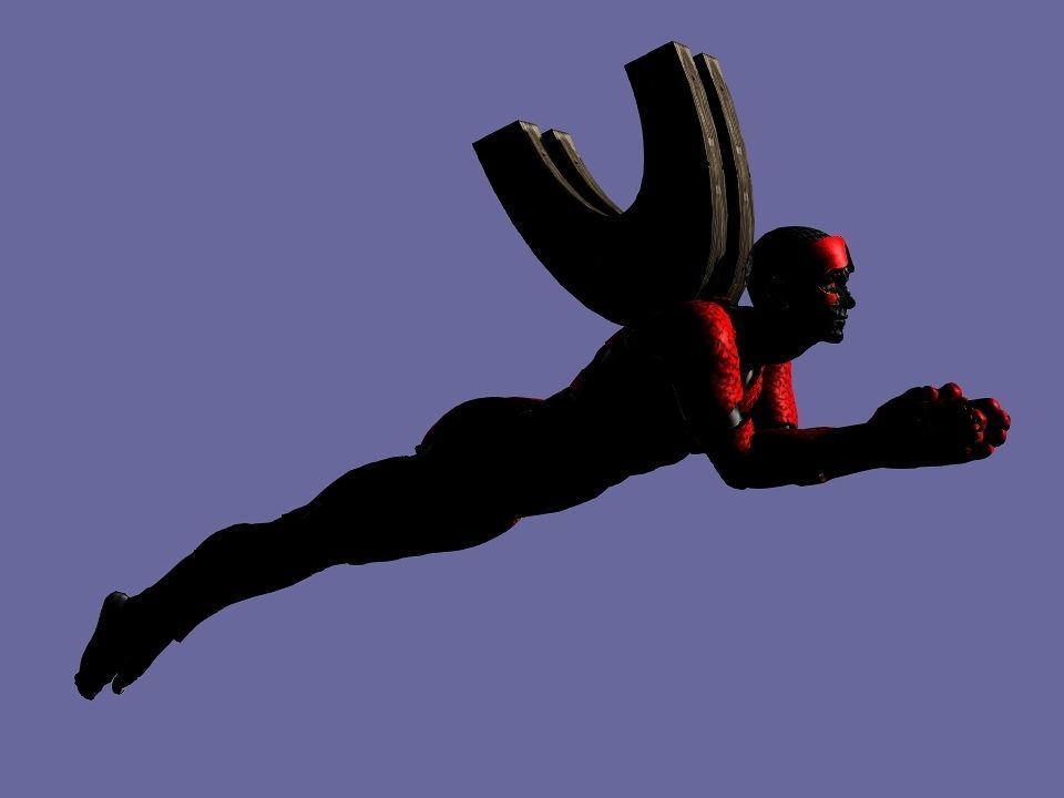 Roboman Spaceship 3D model rigged | CGTrader