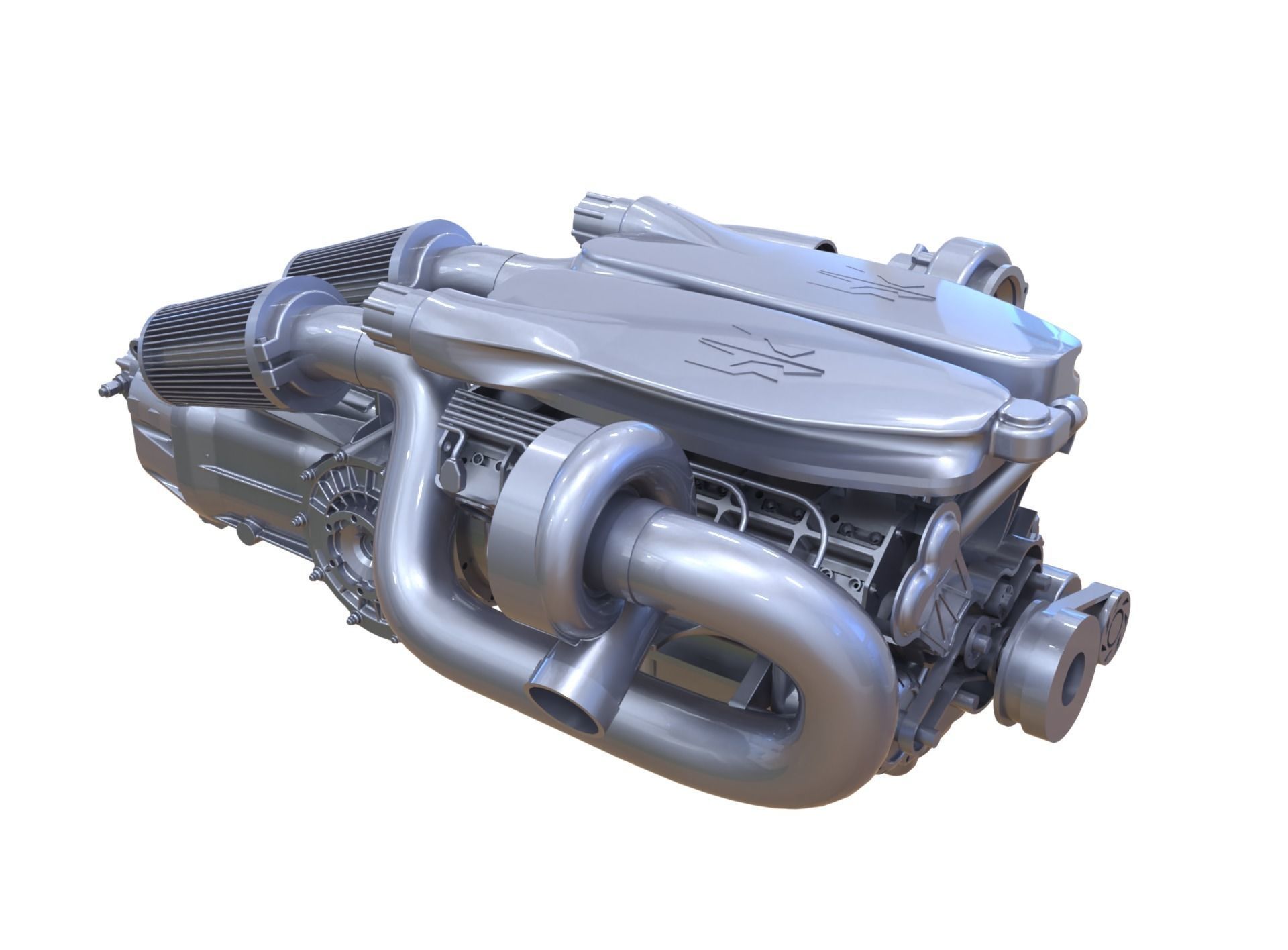 12 V Engine 3D model | CGTrader