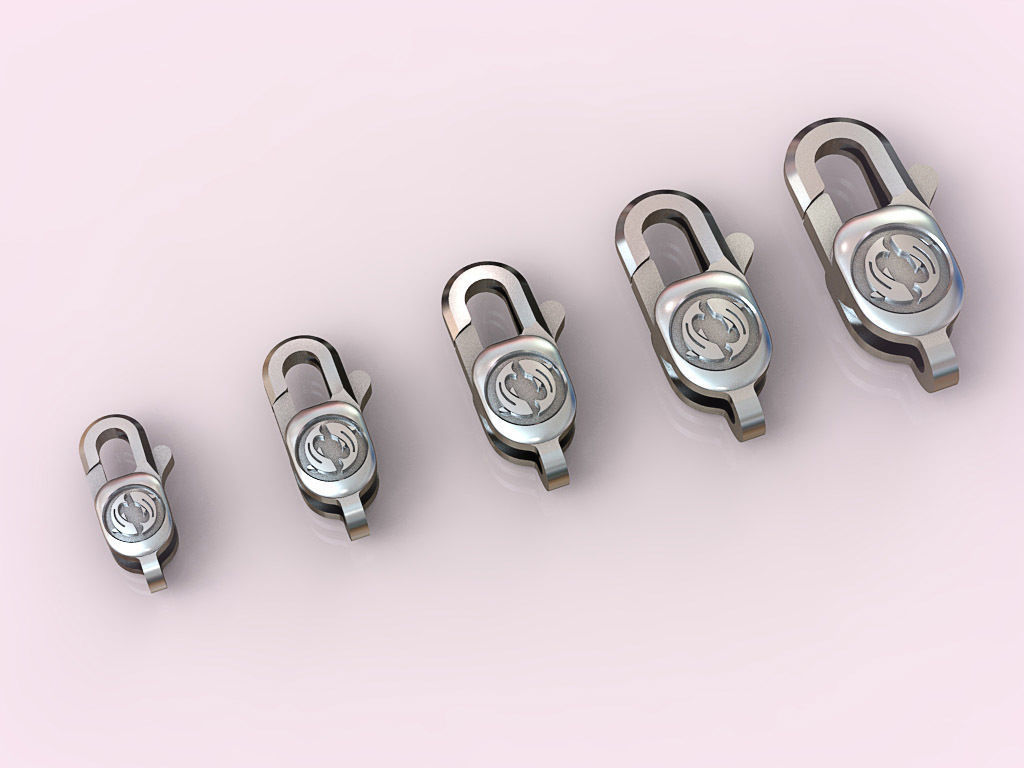 Locks for jewelry chains and bracelets 010 3D model 3D printable | CGTrader