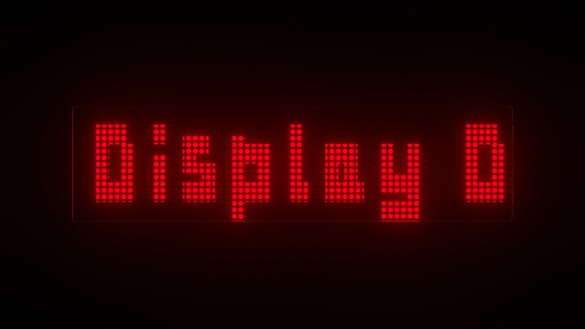 Led Display free VR / AR / low-poly 3D model animated | CGTrader