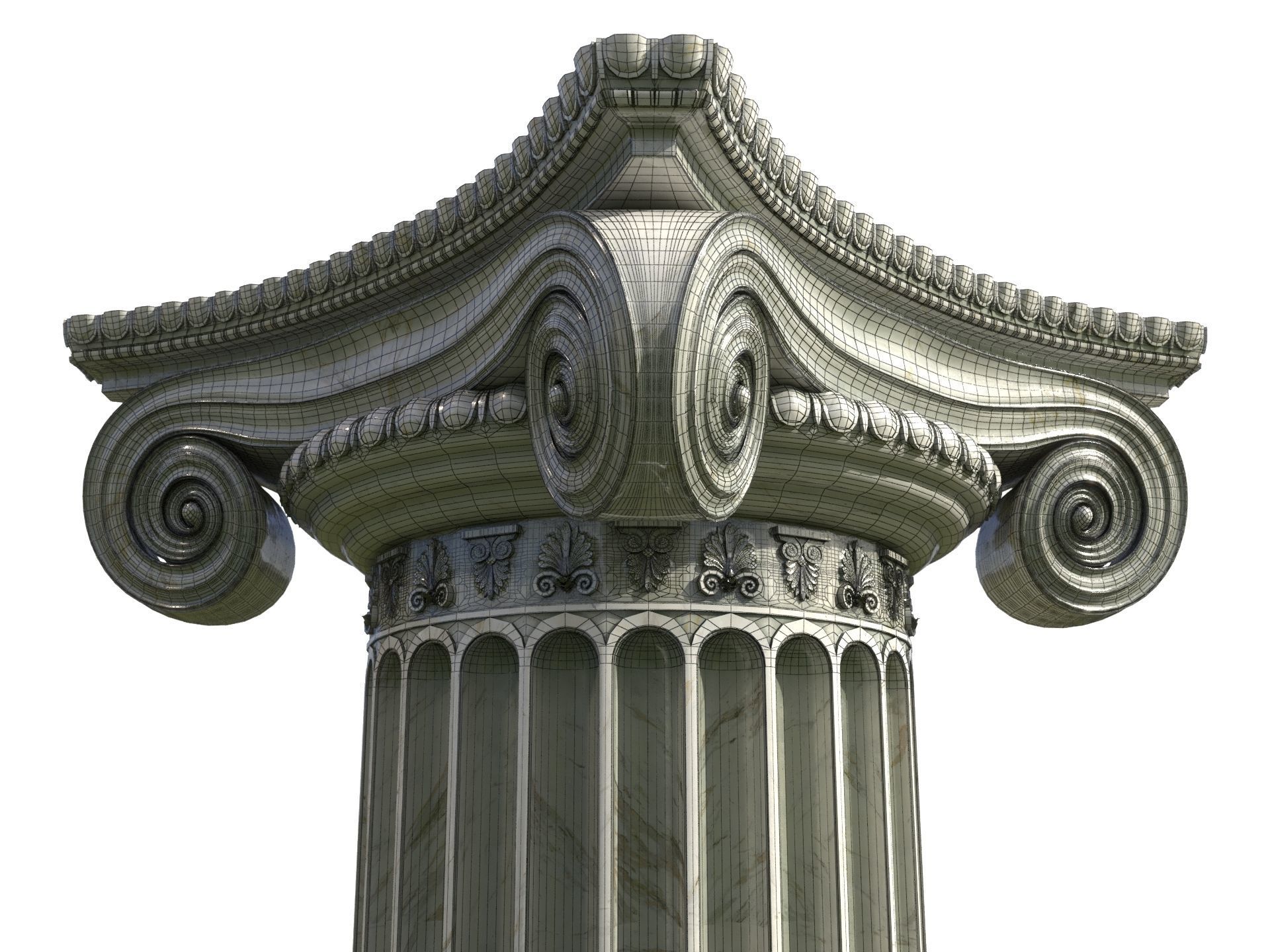 Ionic Column 3D model | CGTrader