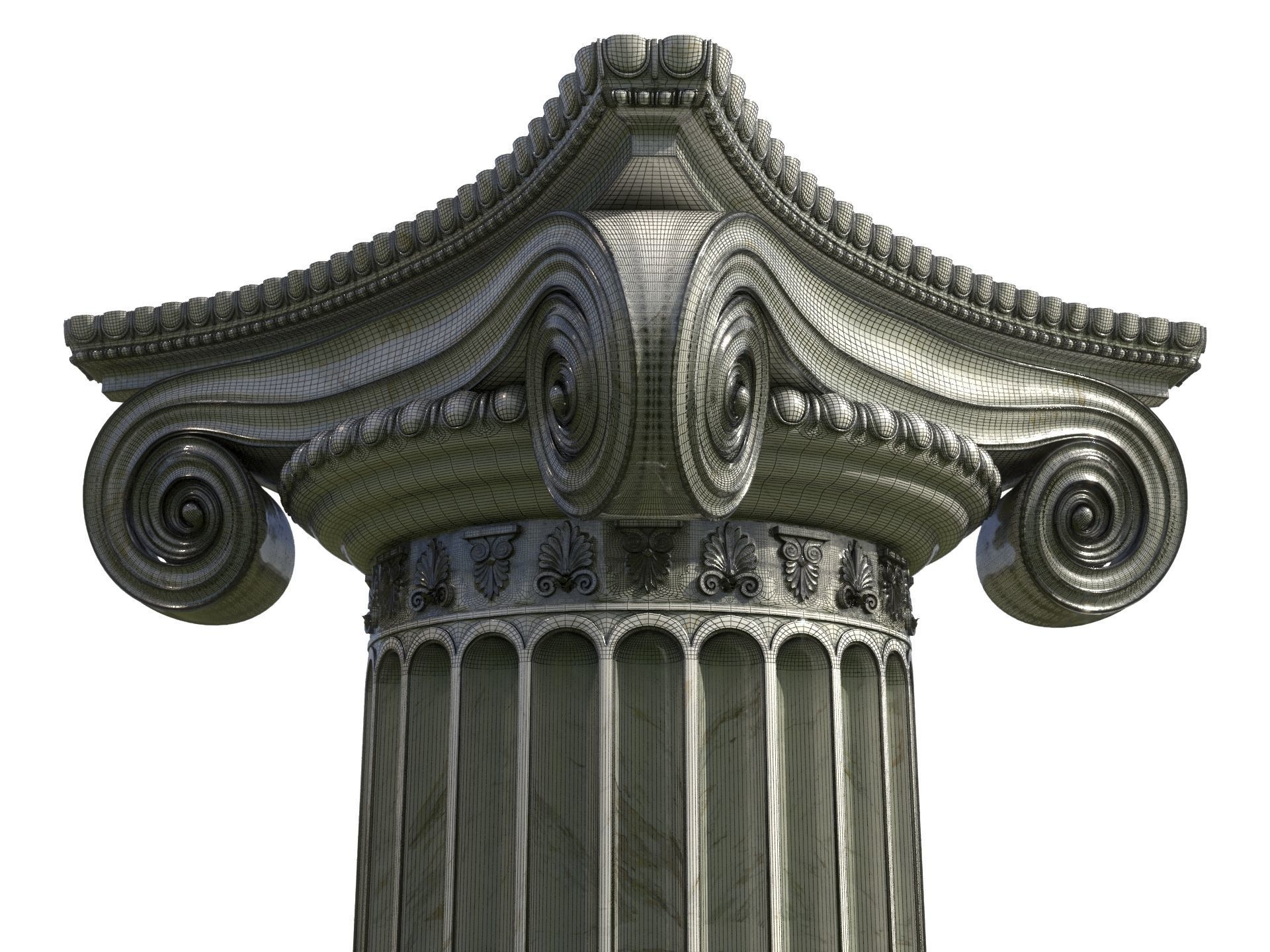 Ionic Column 3D model | CGTrader