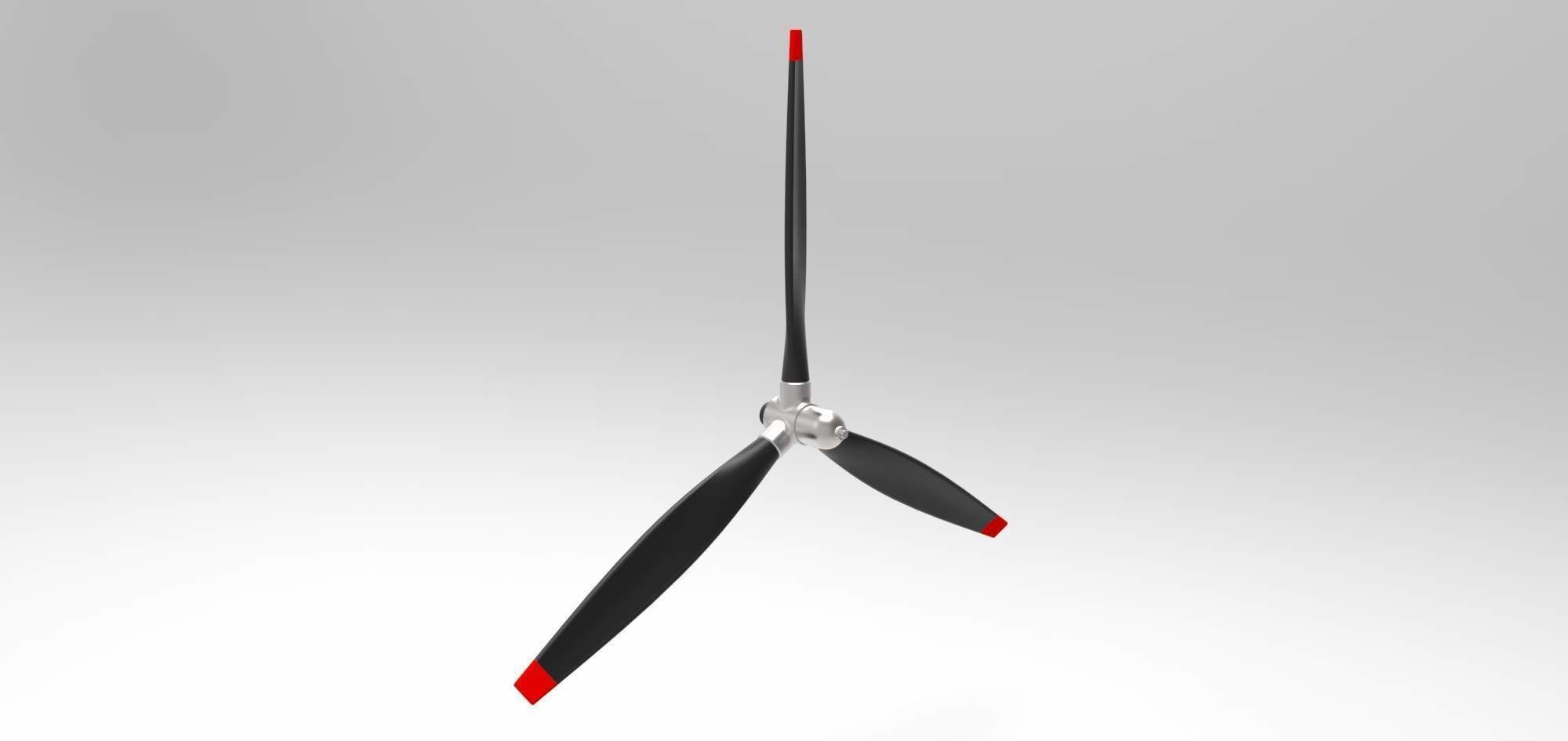 Propeller 3d model free VR / AR / low-poly 3D model animated rigged ...