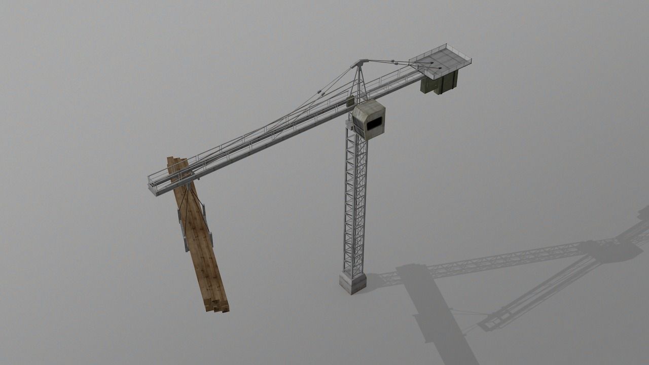 3D model Tower Crane LowPoly VR / AR / low-poly | CGTrader