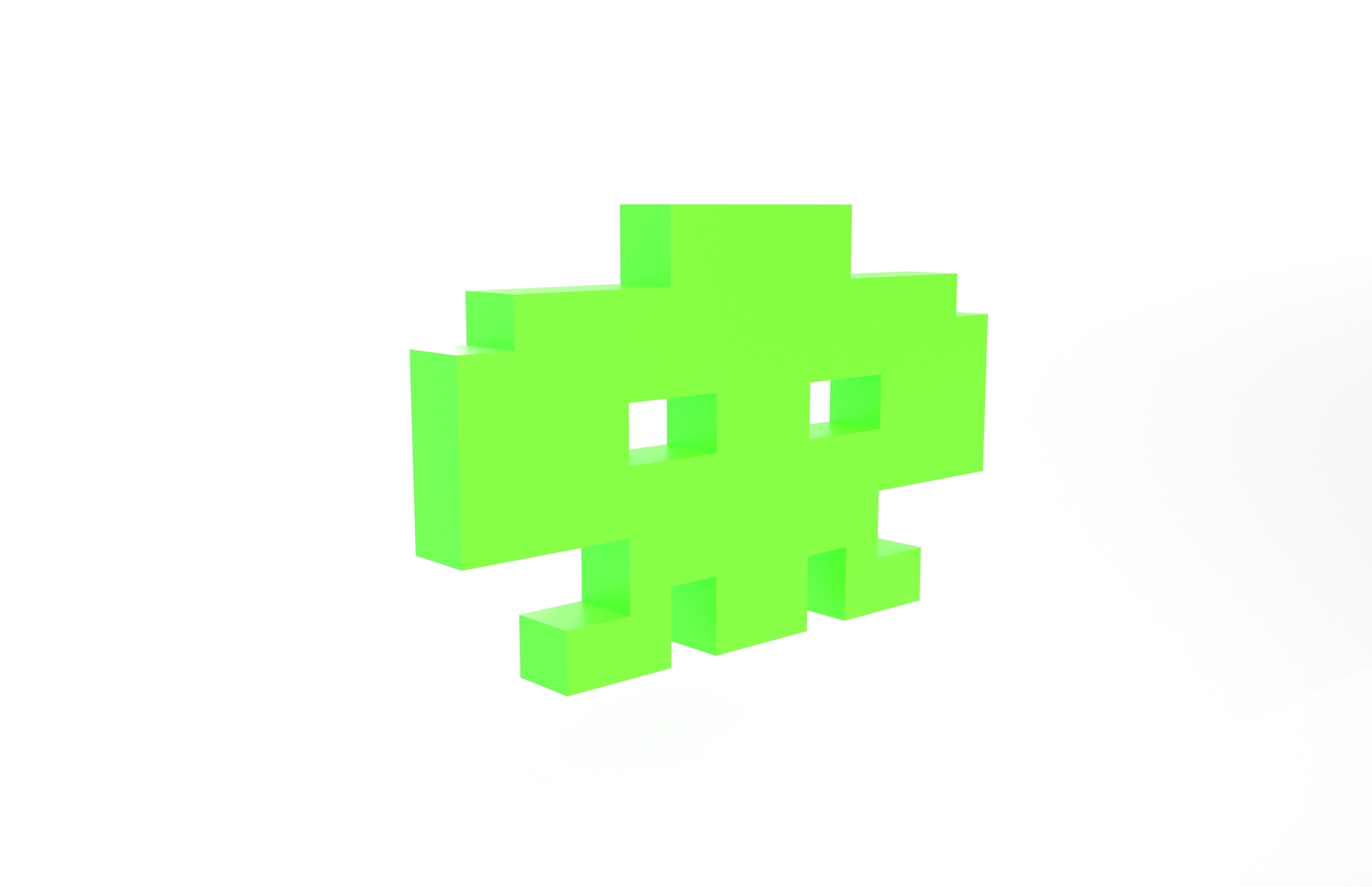 3D model Space Invaders v3 001 VR / AR / low-poly | CGTrader