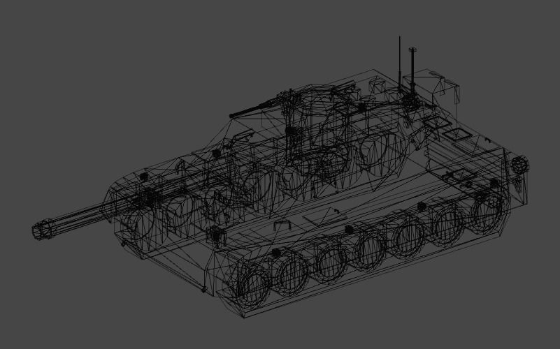 Low Poly Simple Cartoon Light Tank 3D model | CGTrader