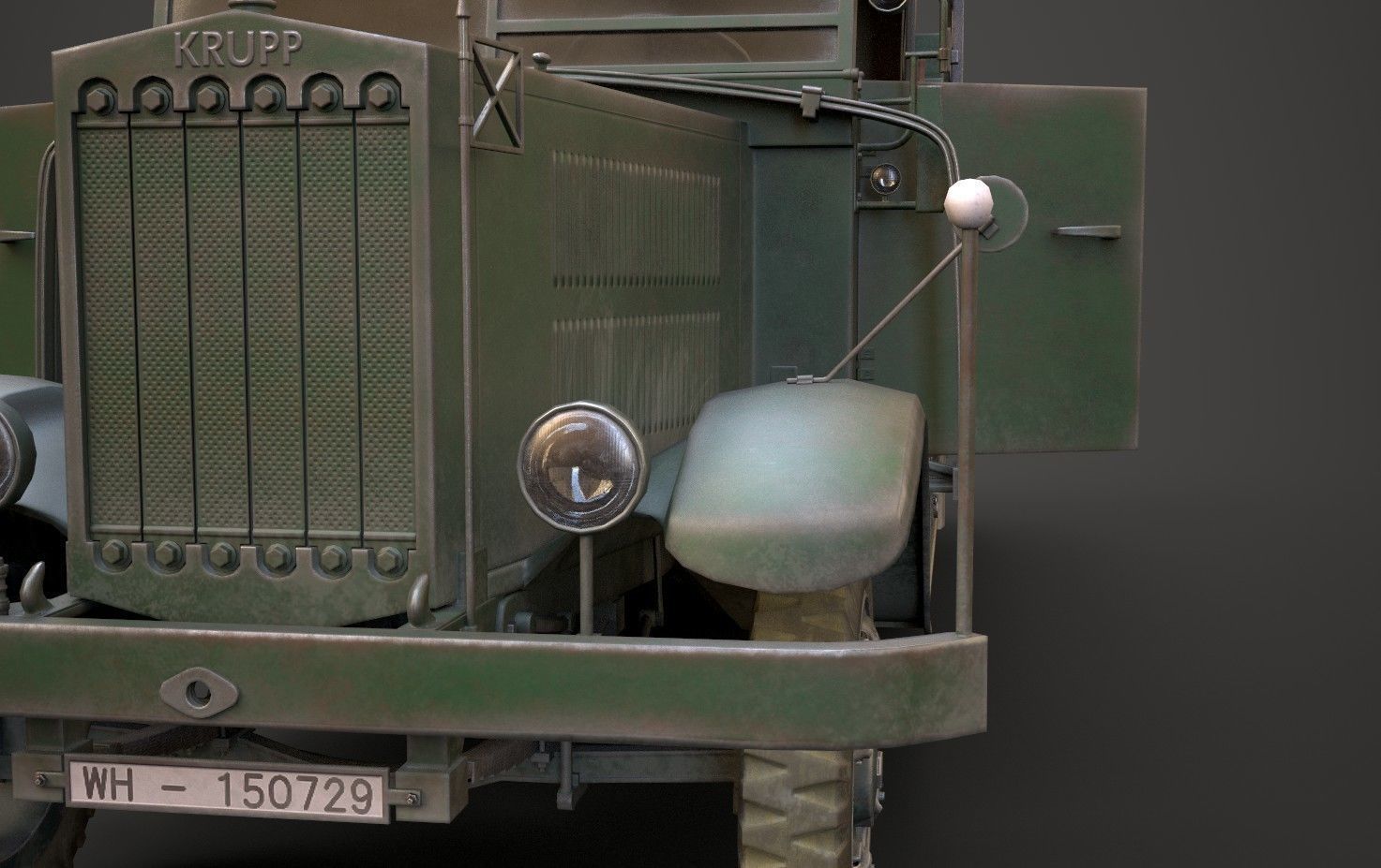 3D model WW2 German Krupp L3H163 Truck VR / AR / low-poly | CGTrader