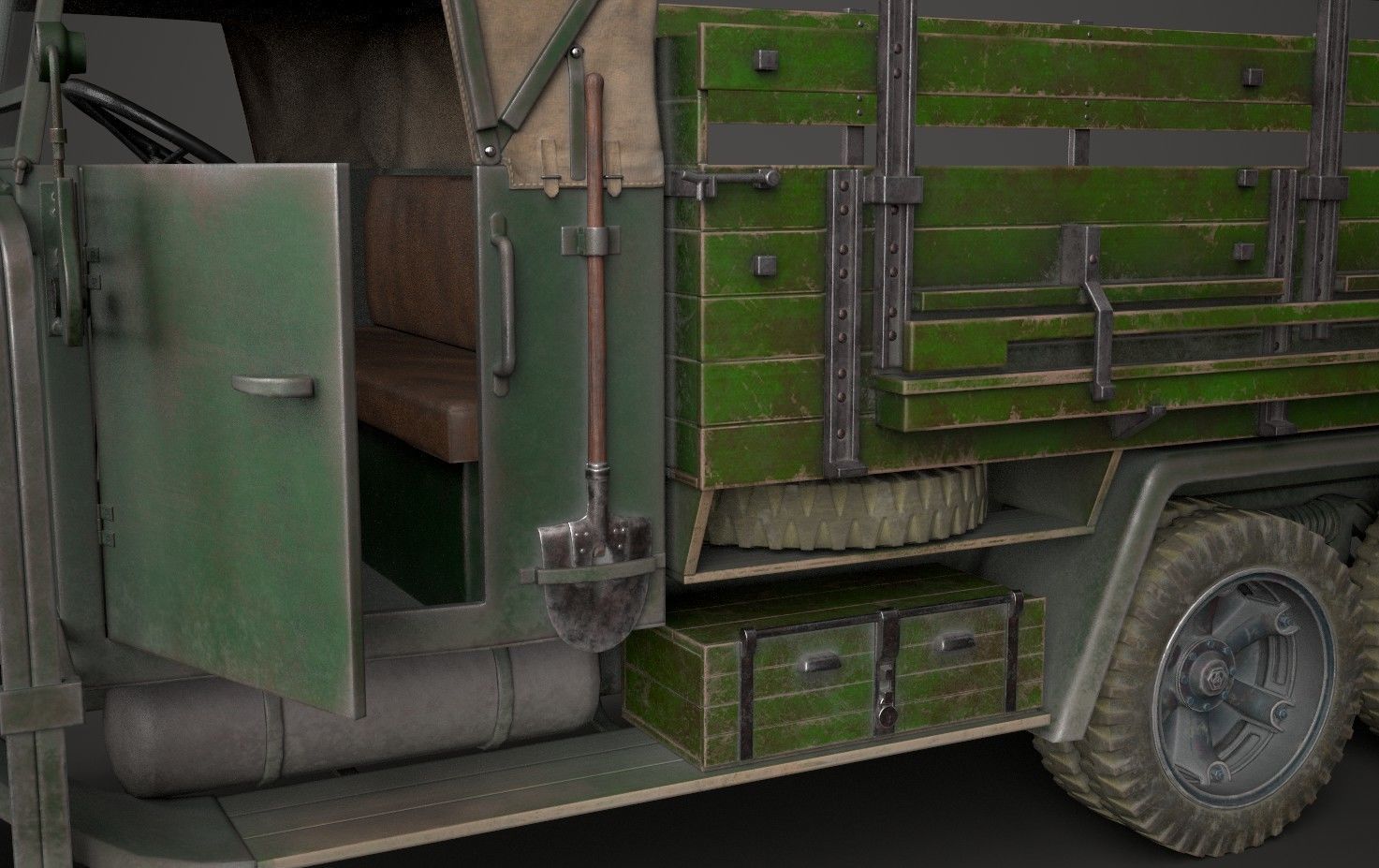 3D model WW2 German Krupp L3H163 Truck VR / AR / low-poly | CGTrader