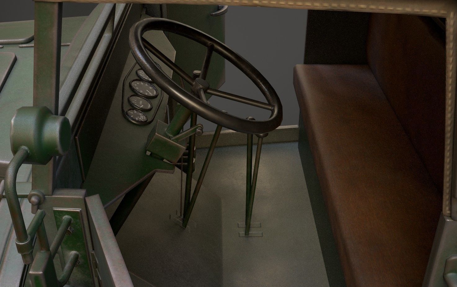 3D model WW2 German Krupp L3H163 Truck VR / AR / low-poly | CGTrader