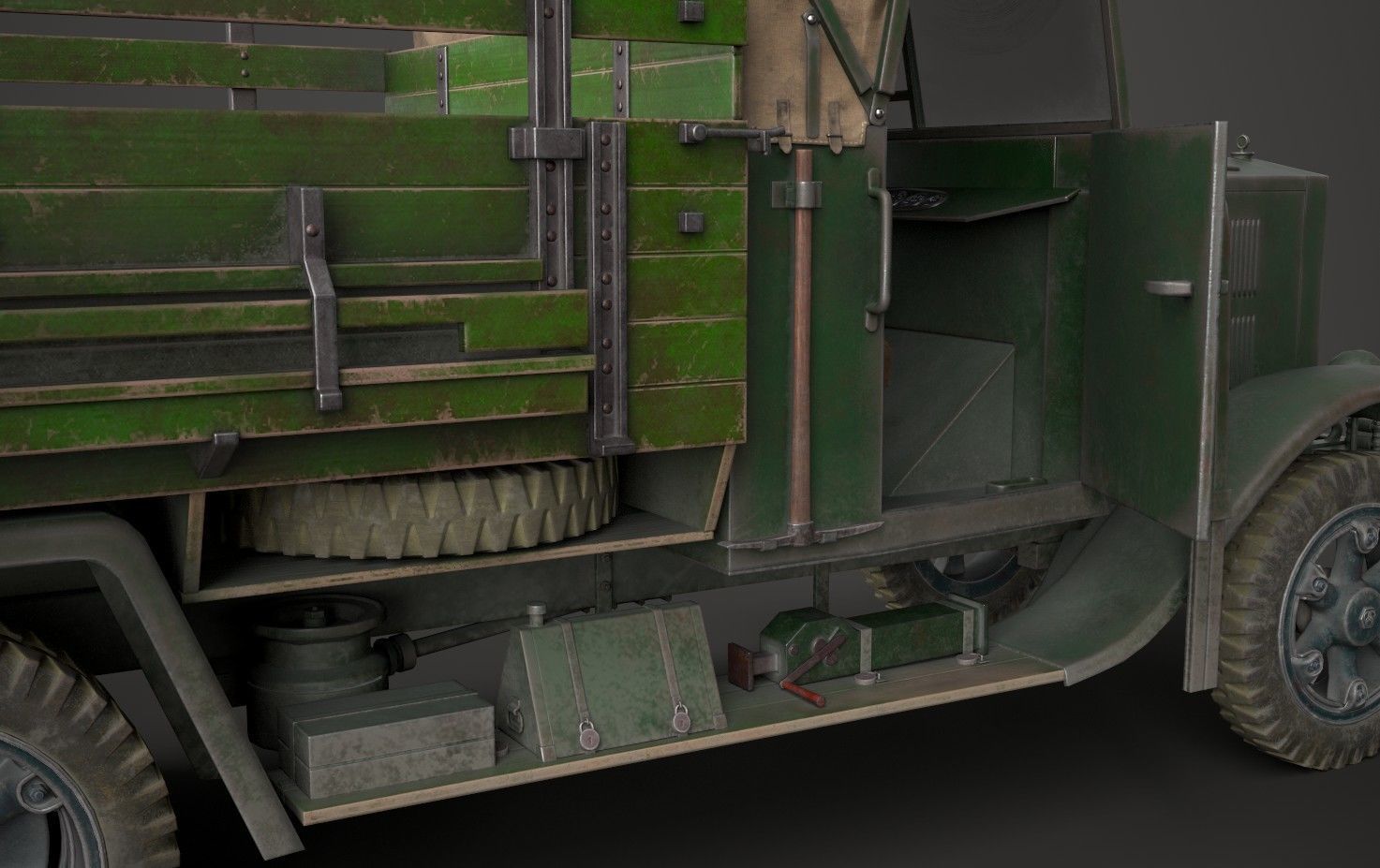 3D model WW2 German Krupp L3H163 Truck VR / AR / low-poly | CGTrader