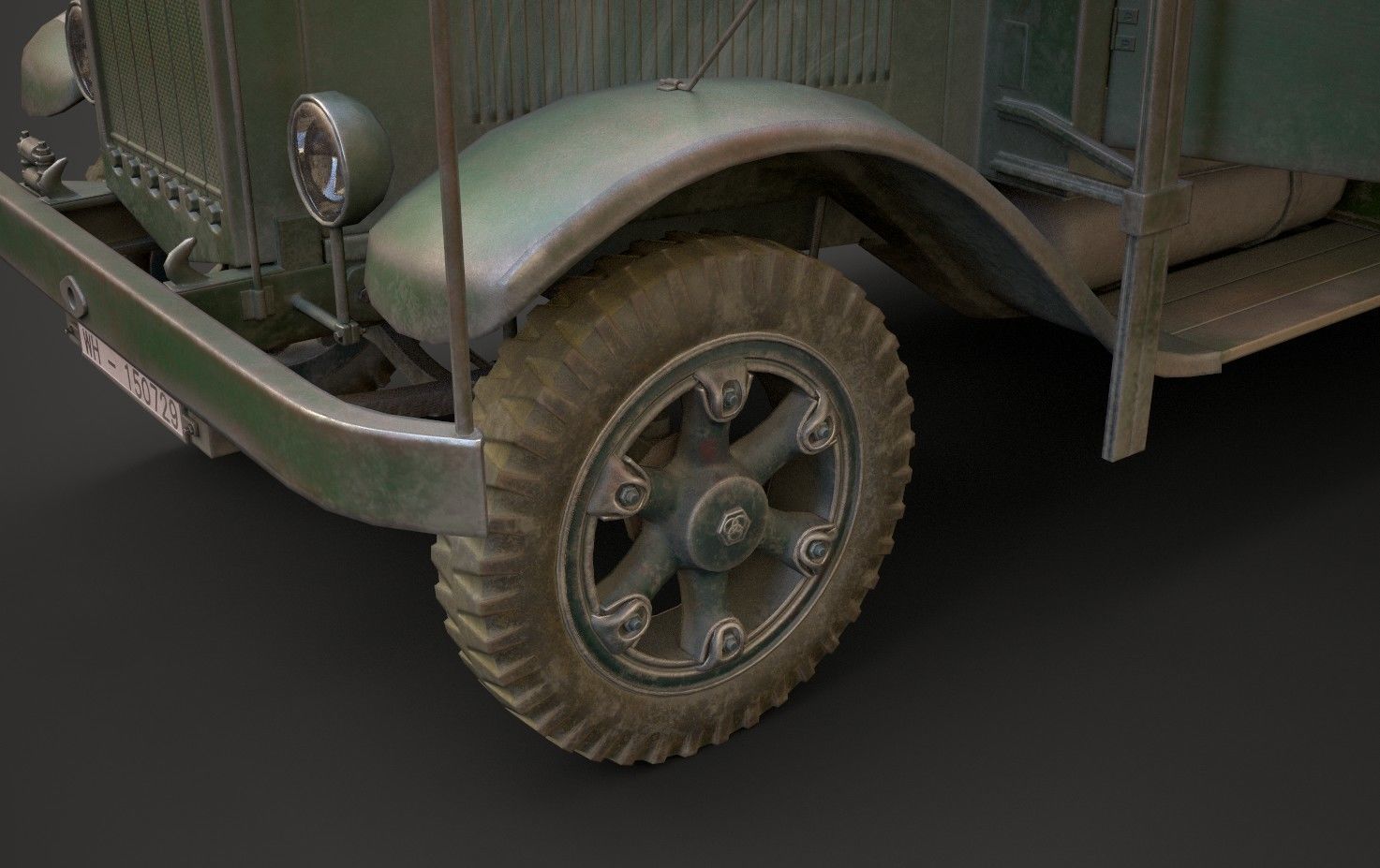 3D model WW2 German Krupp L3H163 Truck VR / AR / low-poly | CGTrader