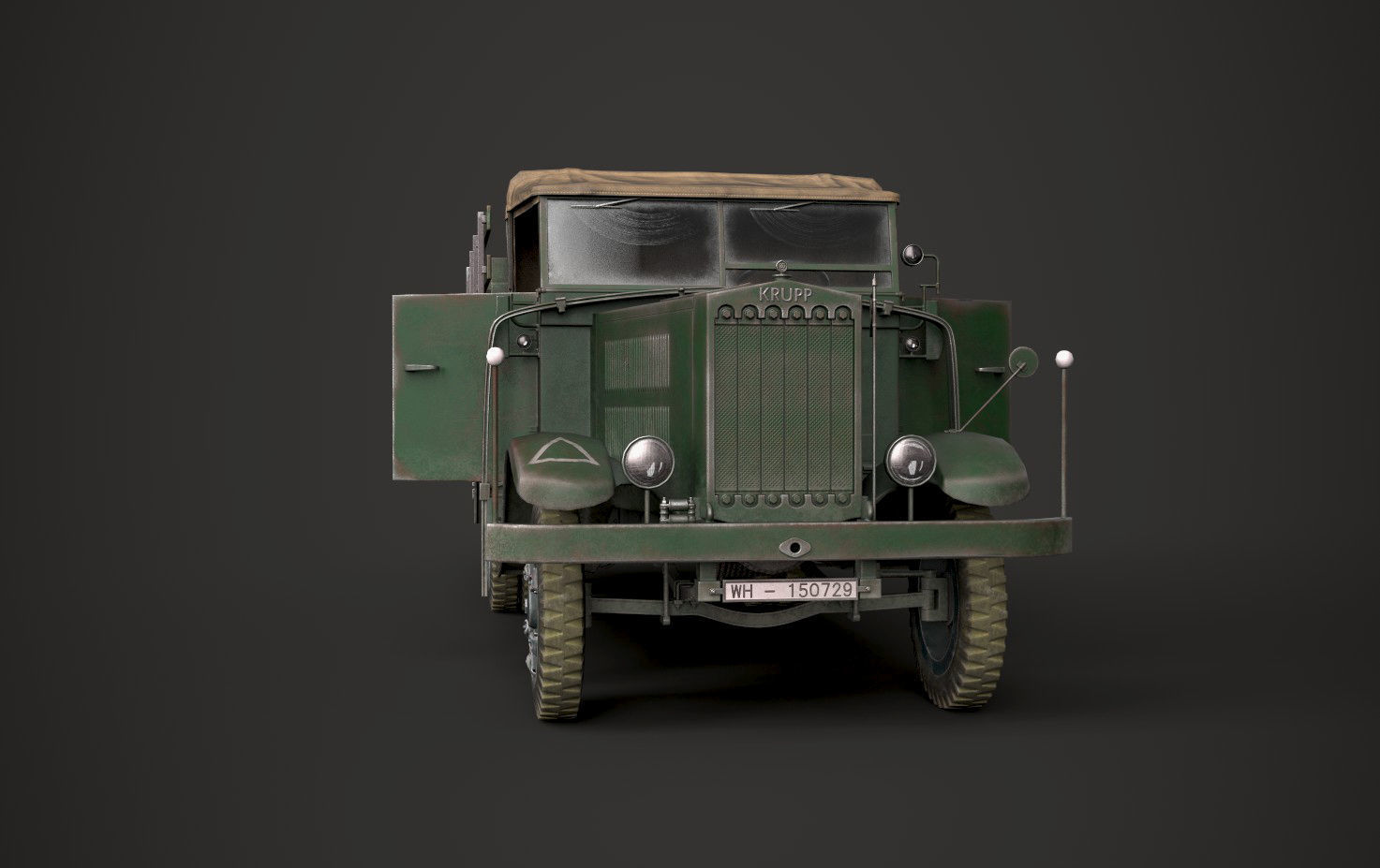 3D model WW2 German Krupp L3H163 Truck VR / AR / low-poly | CGTrader