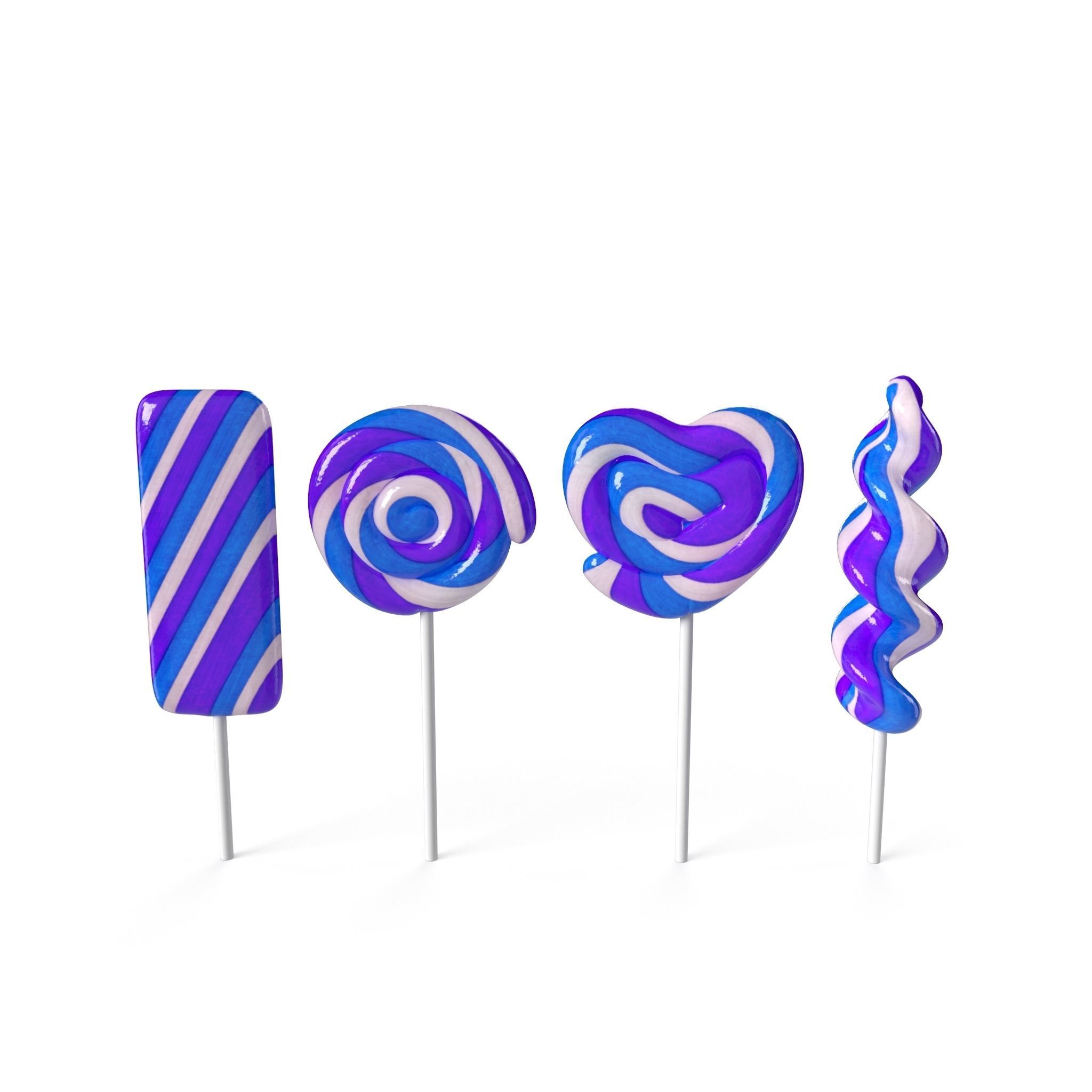 3D model Candy Collection cupcake with frosting and chocolate sprinkles ...