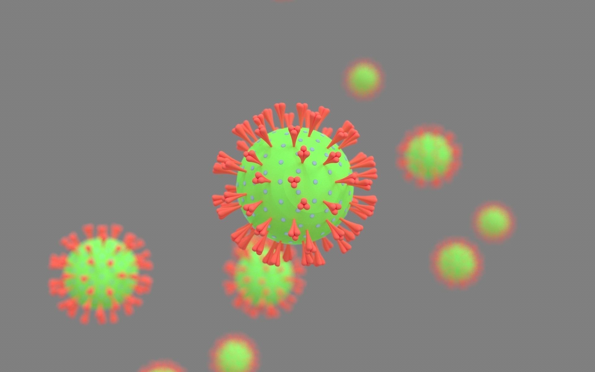 3D Coronavirus two coronaviruses 3D model | CGTrader