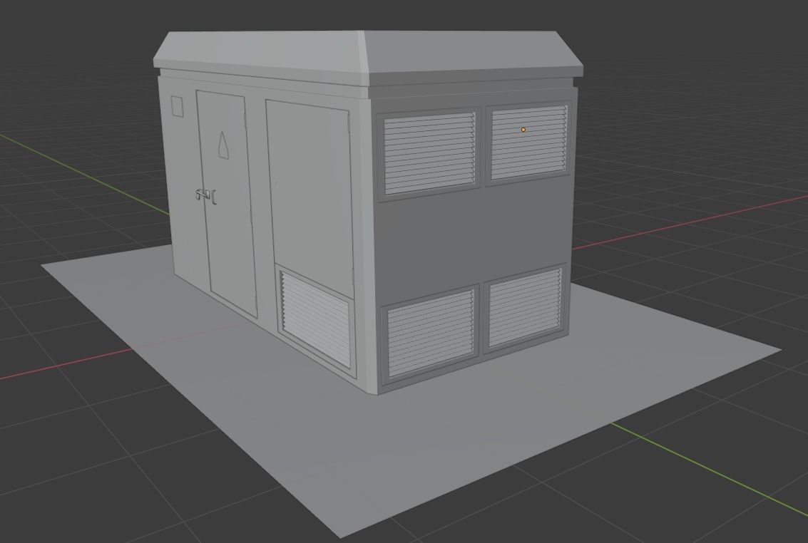 ELECTRIC TRANSFORMER BOX 3D model | CGTrader