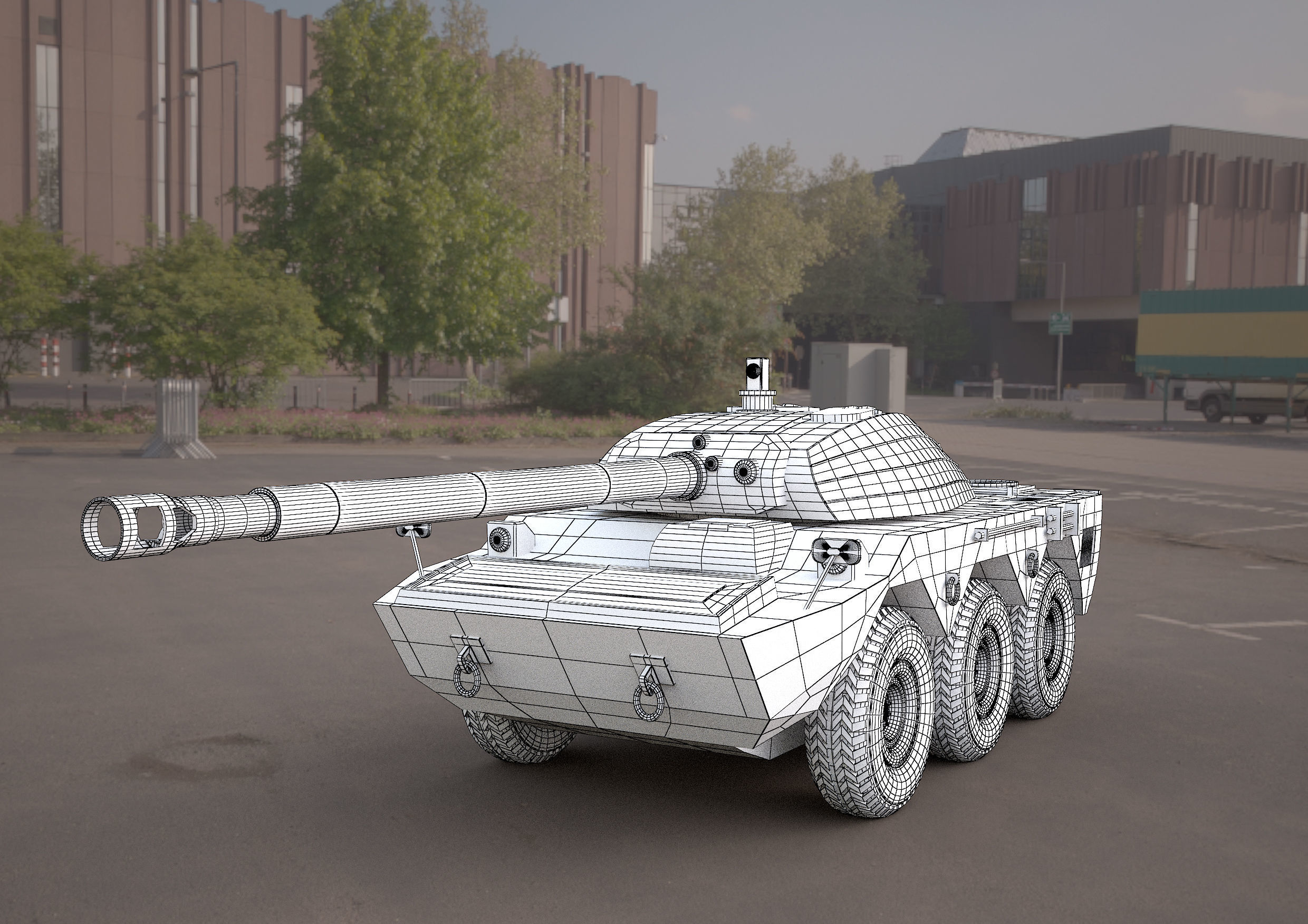 military panzer 3d model 3D model | CGTrader