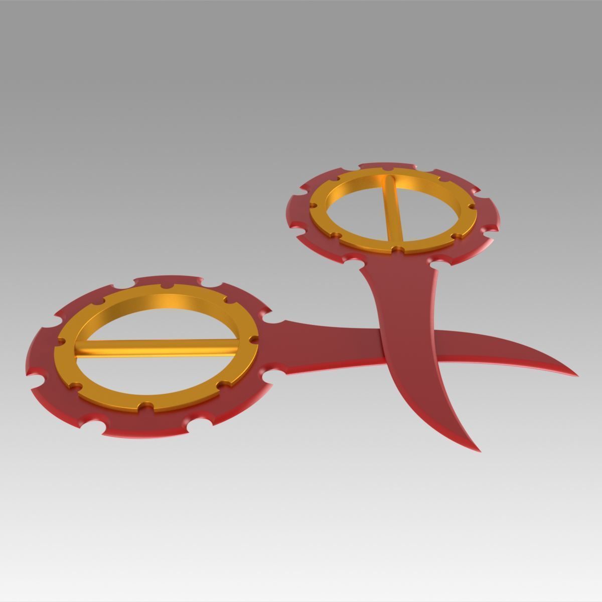 Final Fantasy X Rikku Dagger Cosplay Weapon Prop 3D model 3D printable ...