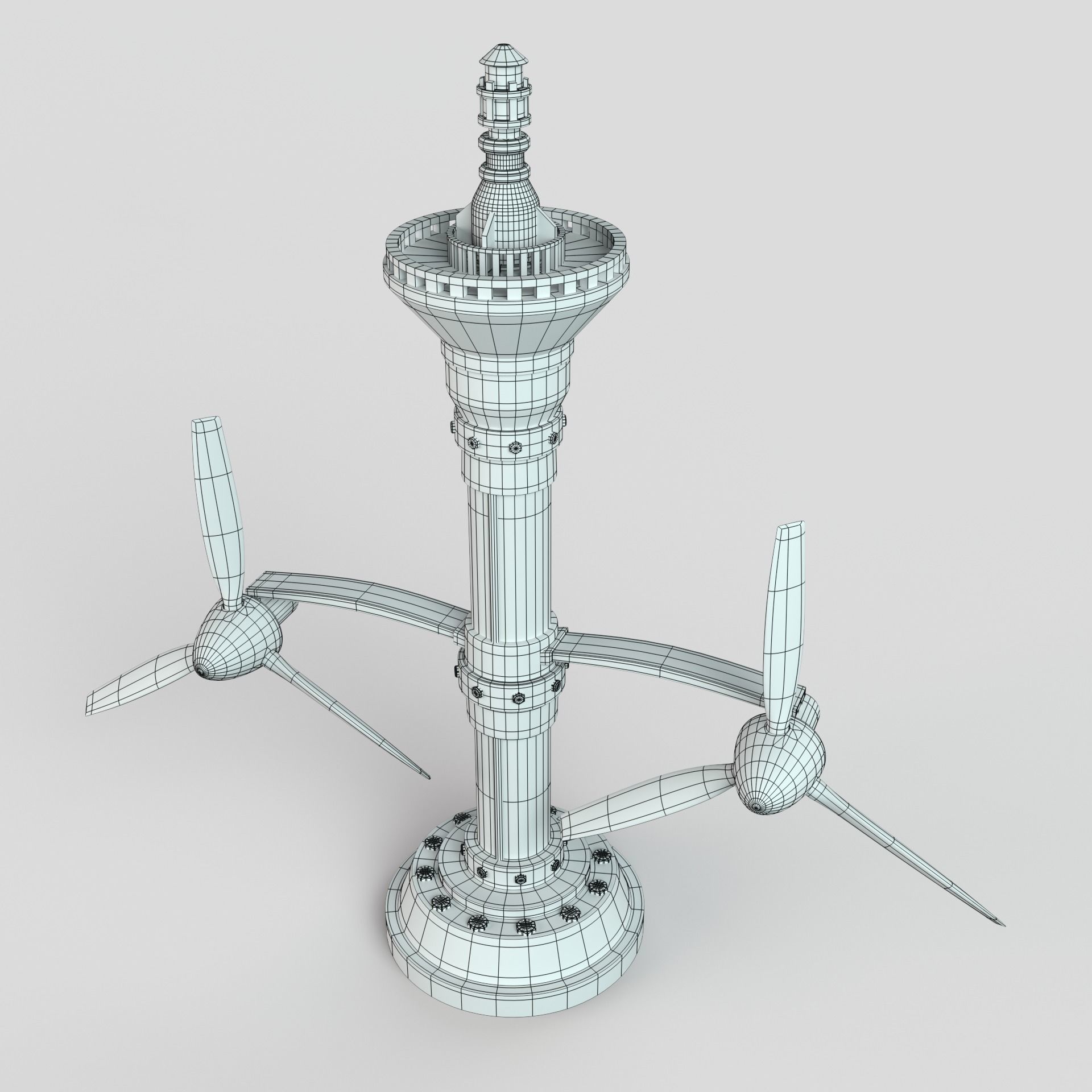 Hydroelectric power generator 3D model | CGTrader