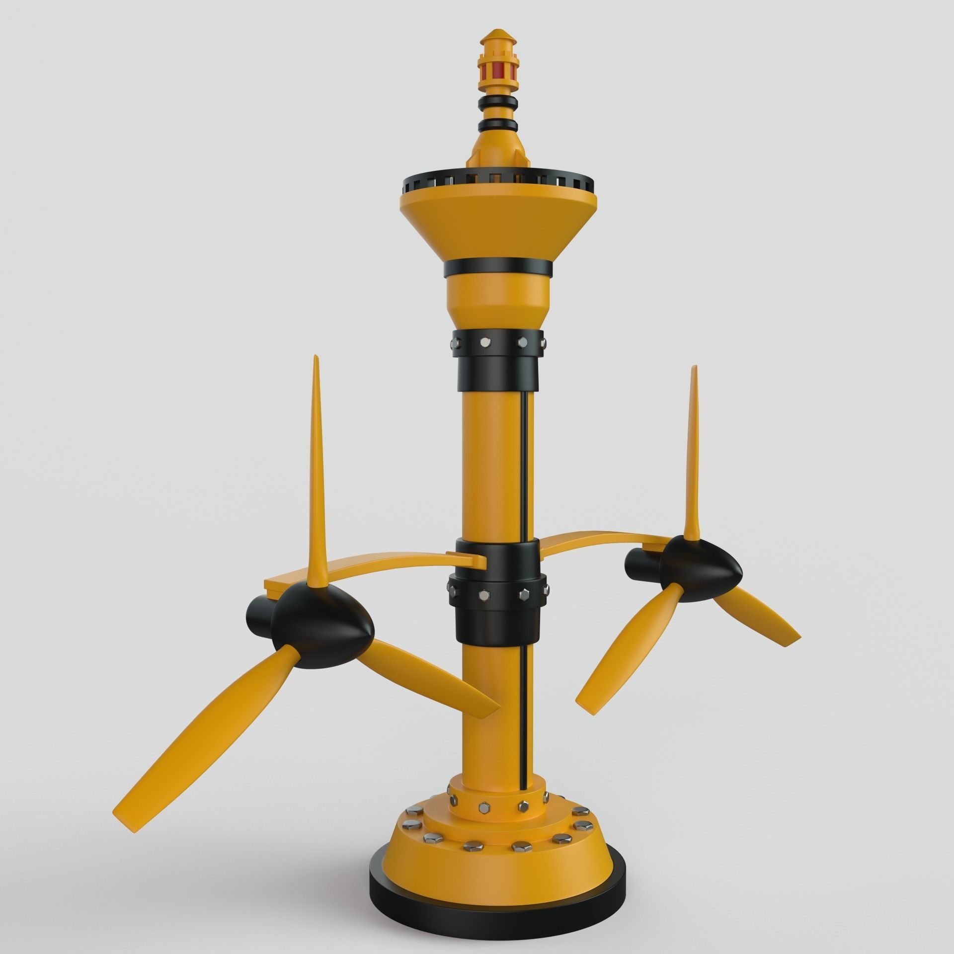 Hydroelectric power generator 3D model | CGTrader