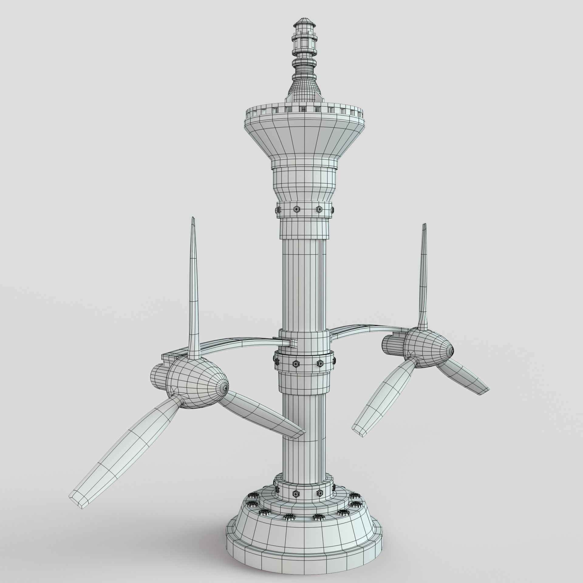 Hydroelectric power generator 3D model | CGTrader