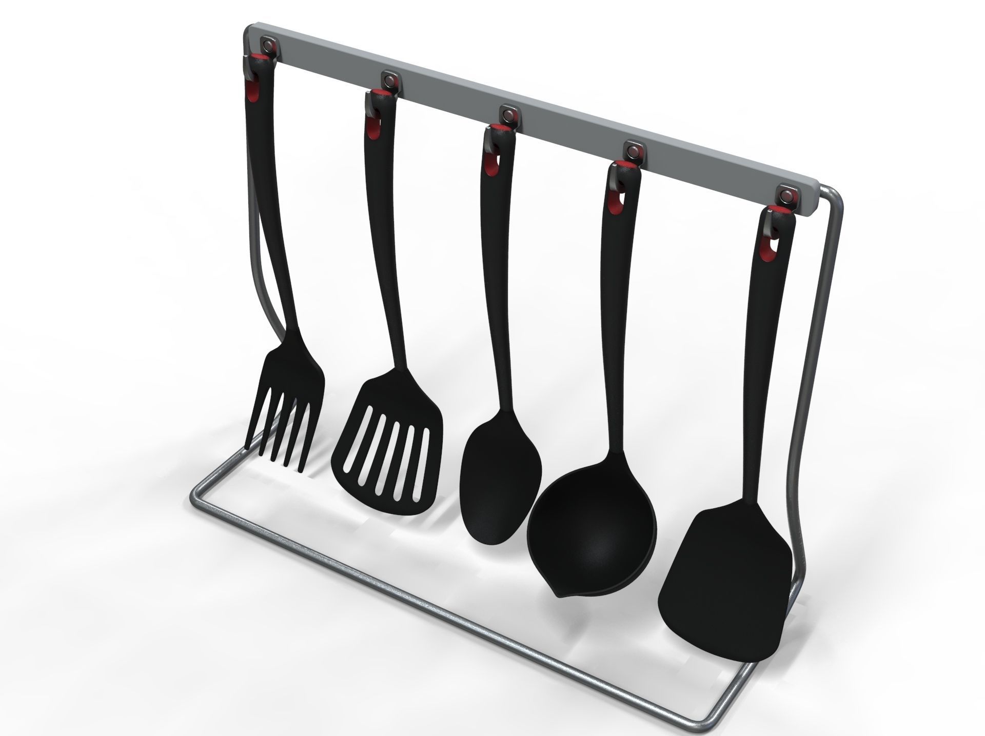 Kitchen Set Cooking Tools 3D model | CGTrader