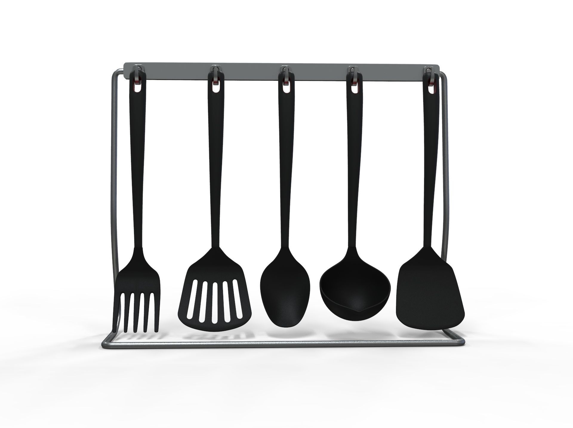 Kitchen Set Cooking Tools 3D model | CGTrader