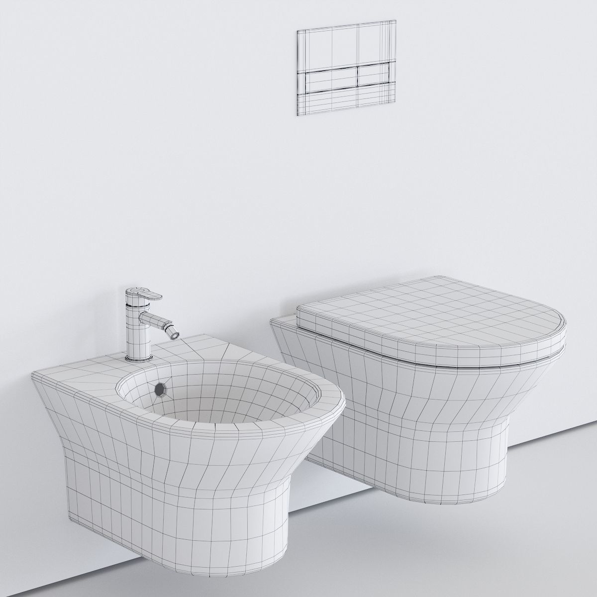 3D model Noken Tono Wall-Hung WC VR / AR / low-poly | CGTrader