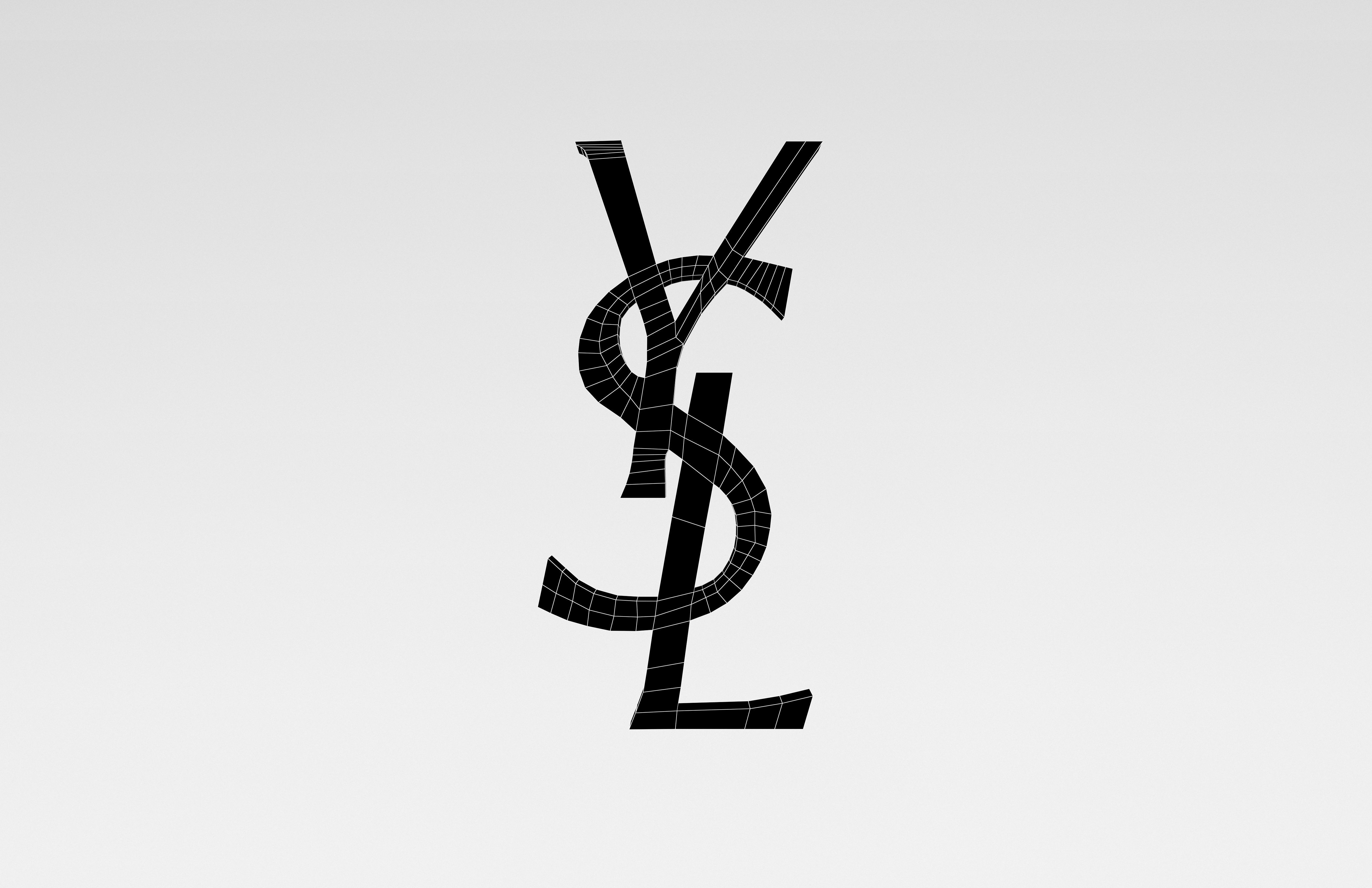 YSL Logo v1 001 free VR / AR / low-poly 3D model | CGTrader