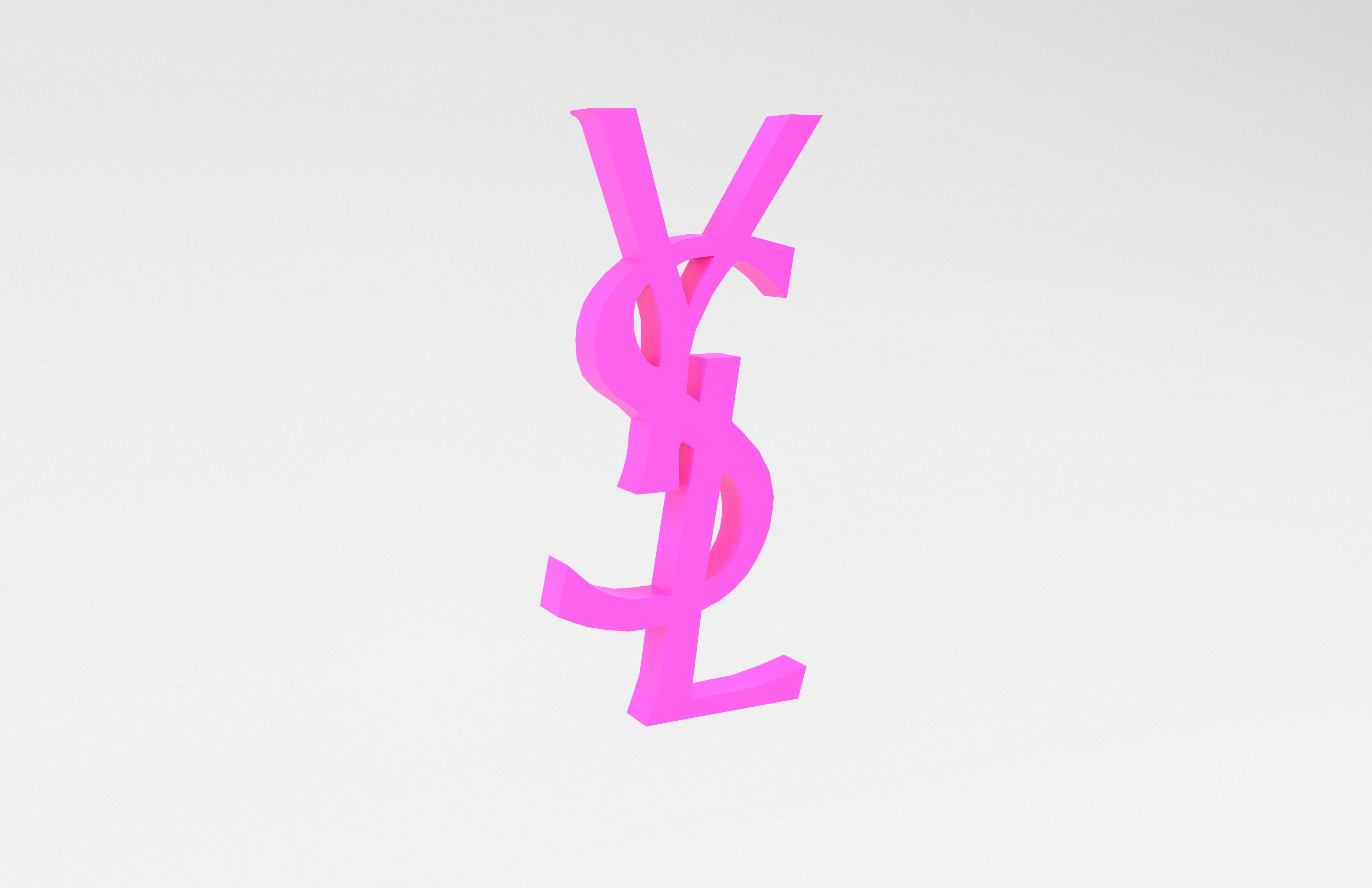 YSL Logo v1 003 free VR / AR / low-poly 3D model | CGTrader