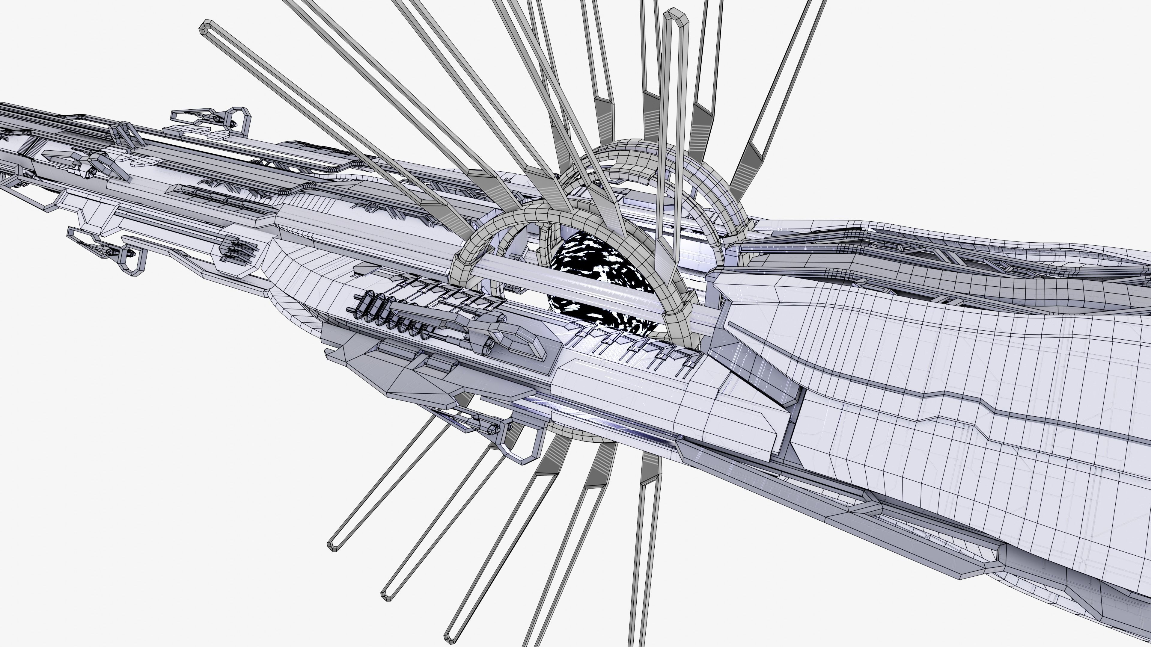 Scifi Alien Ship 3D model | CGTrader