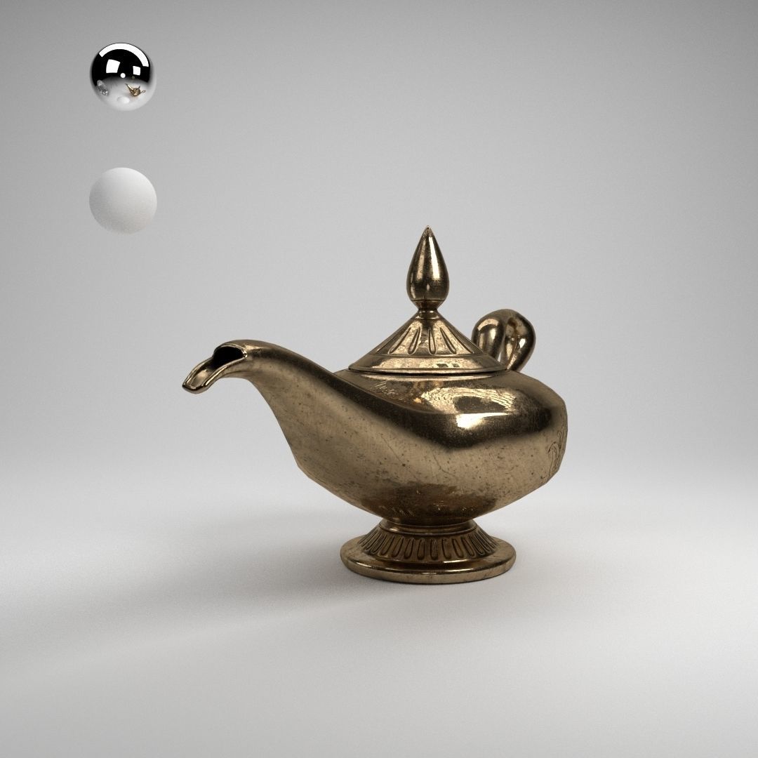 3D model Alladin lamp VR / AR / low-poly | CGTrader