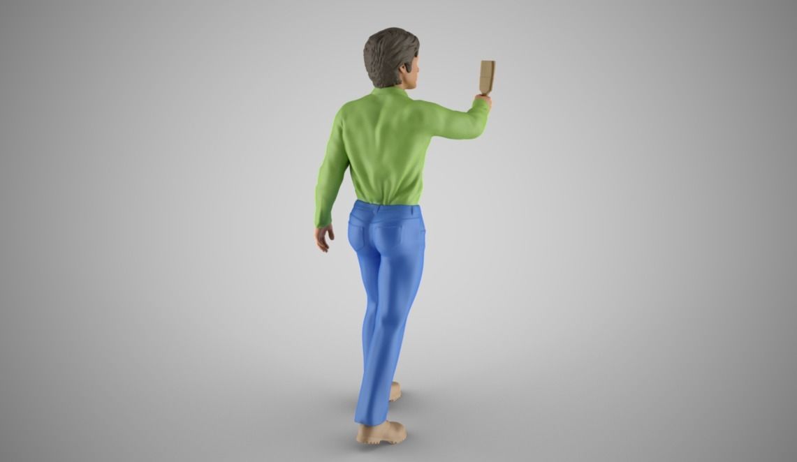 Paint Man 3D model 3D printable | CGTrader
