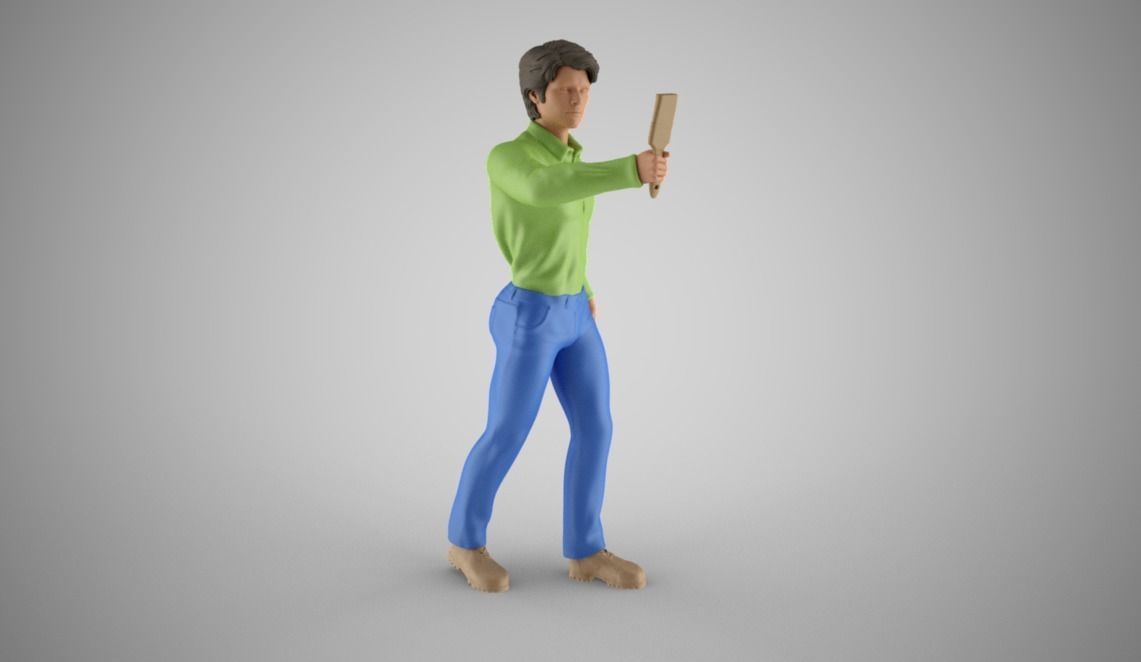 Paint Man 3D model 3D printable | CGTrader