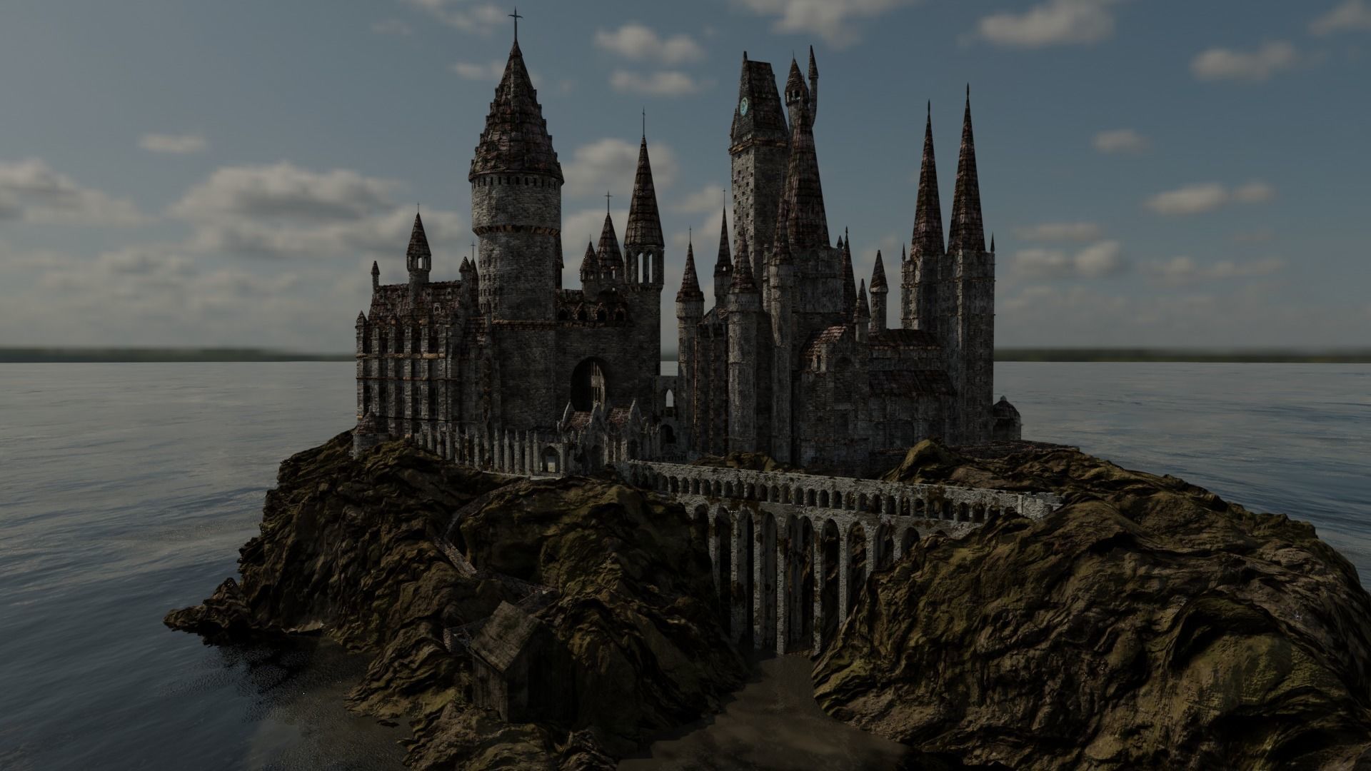 3D model Hogwarts 3d Model VR / AR / low-poly | CGTrader
