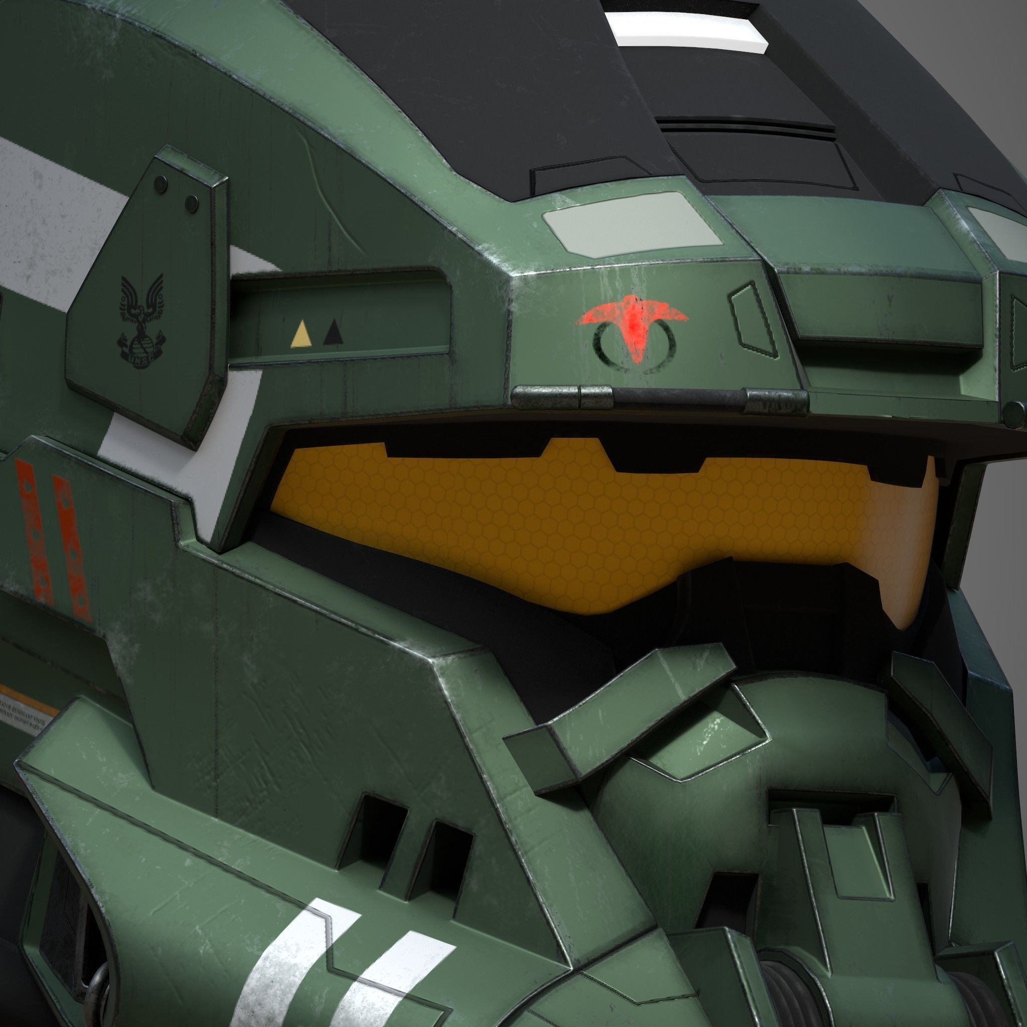 3D model Mech Helmet VR / AR / low-poly | CGTrader